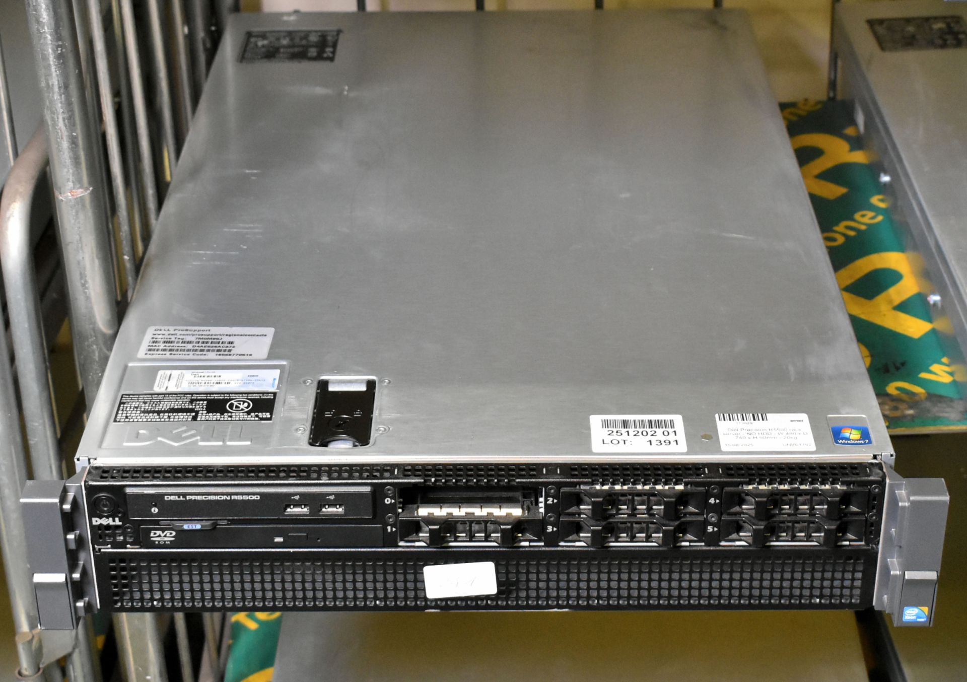 Dell Precision R5500 rack server - NO HDD - W 480 x D 740 x H 90mm - 20kg