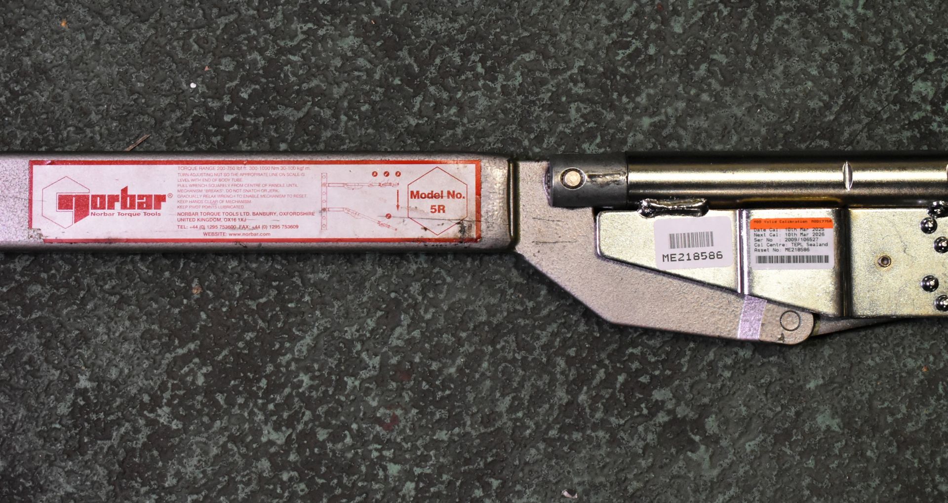 Norbar no 5R torque wrench - 200-750Lbf ft - 300-1000nm - 30-100 KGFM ...