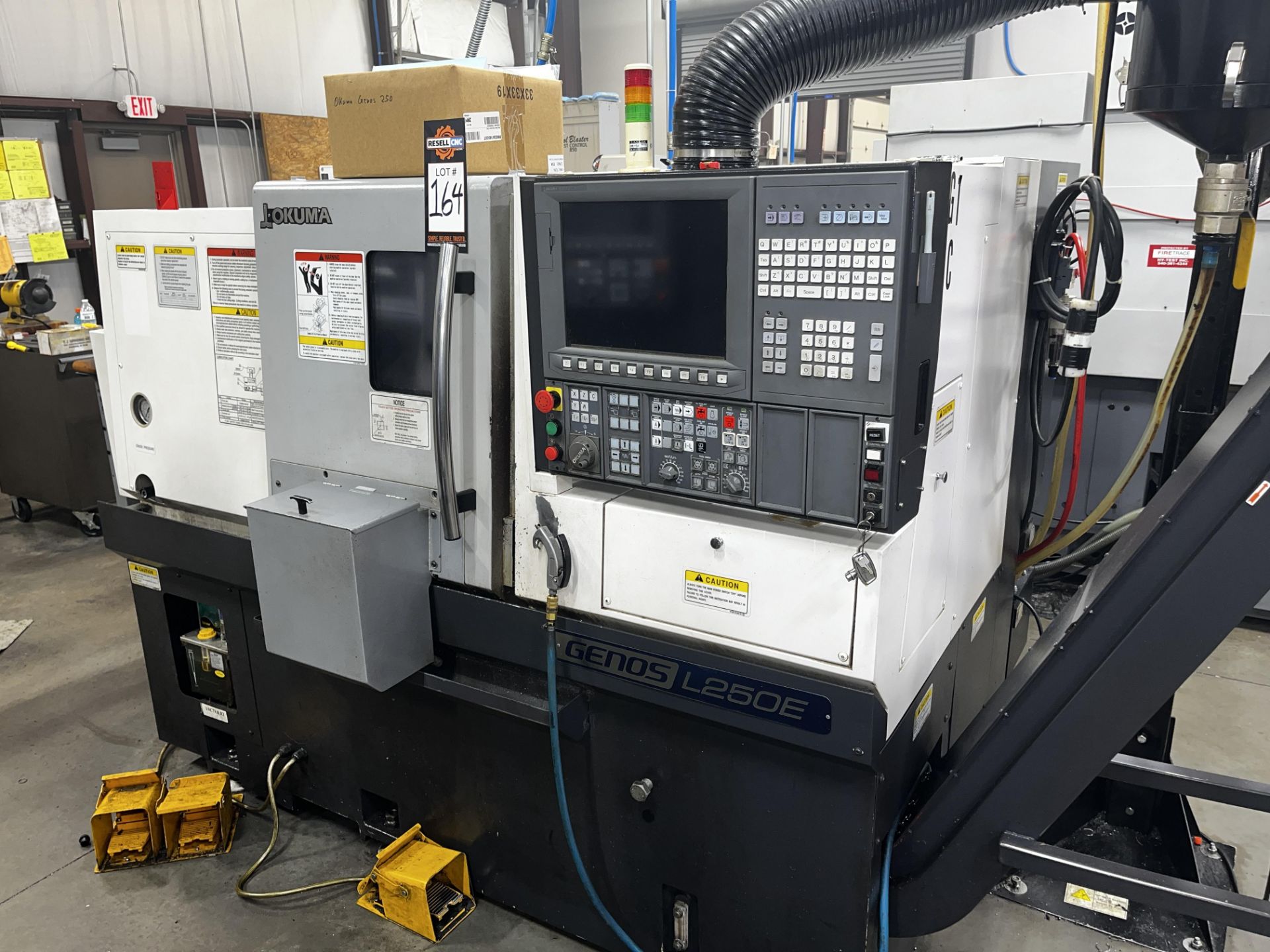 2013 Okuma Genos L250E CNC Lathe with Tailstock (SN: C3836) Factory ...