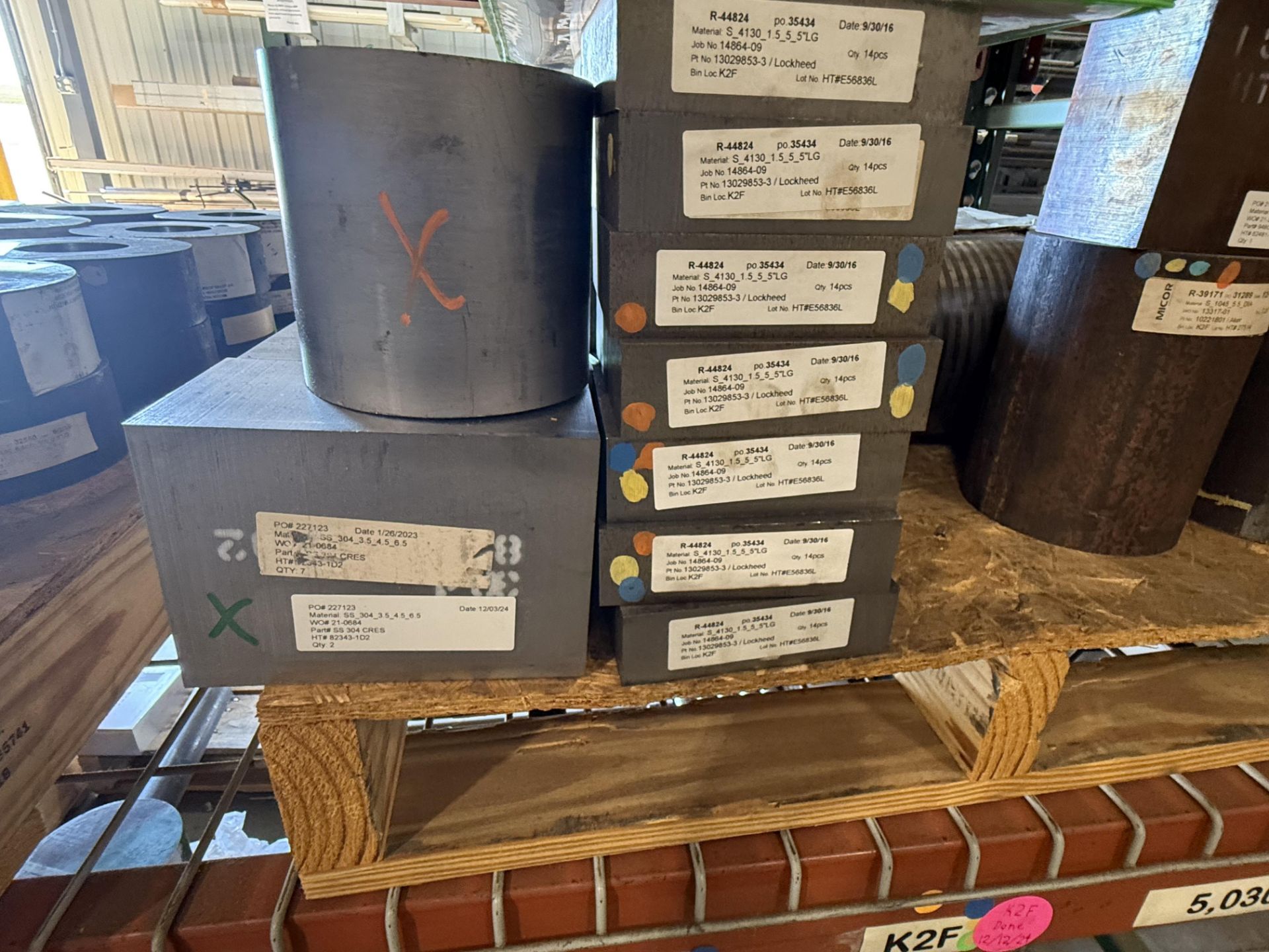 Misc. Steel, Stainless Steel, & Delrin - Blocks, Rounds (K2D, K2E, K2F ...