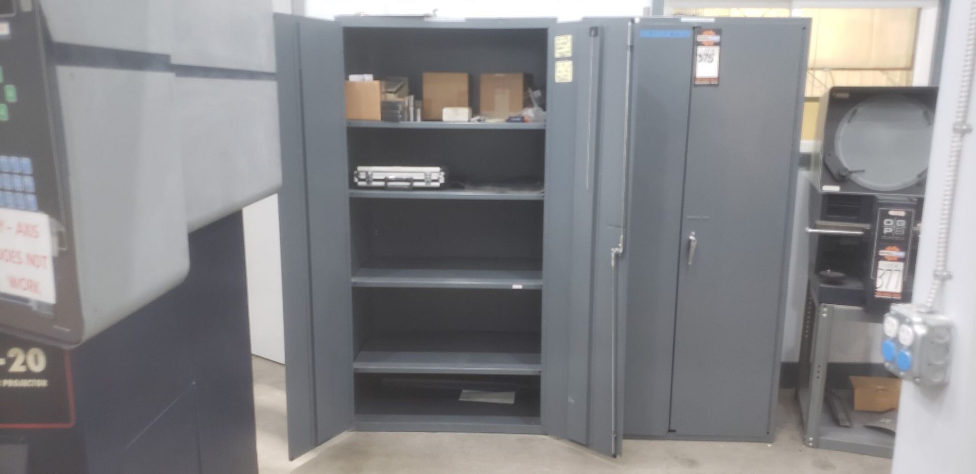 (2) 2-Door Storage Cabinets