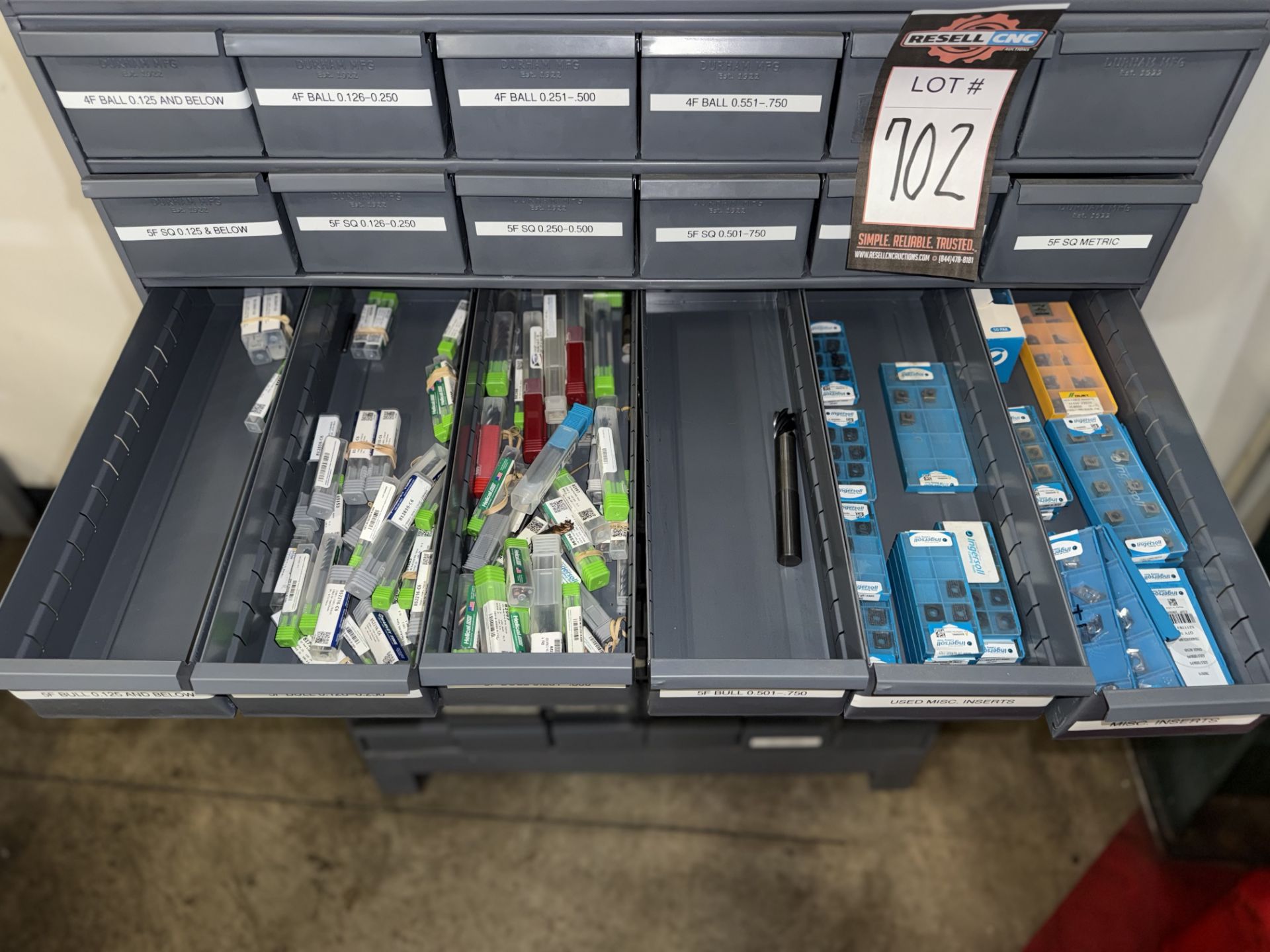 90-Drawer Durham Storage Bin with Perishable Tooling Inventory