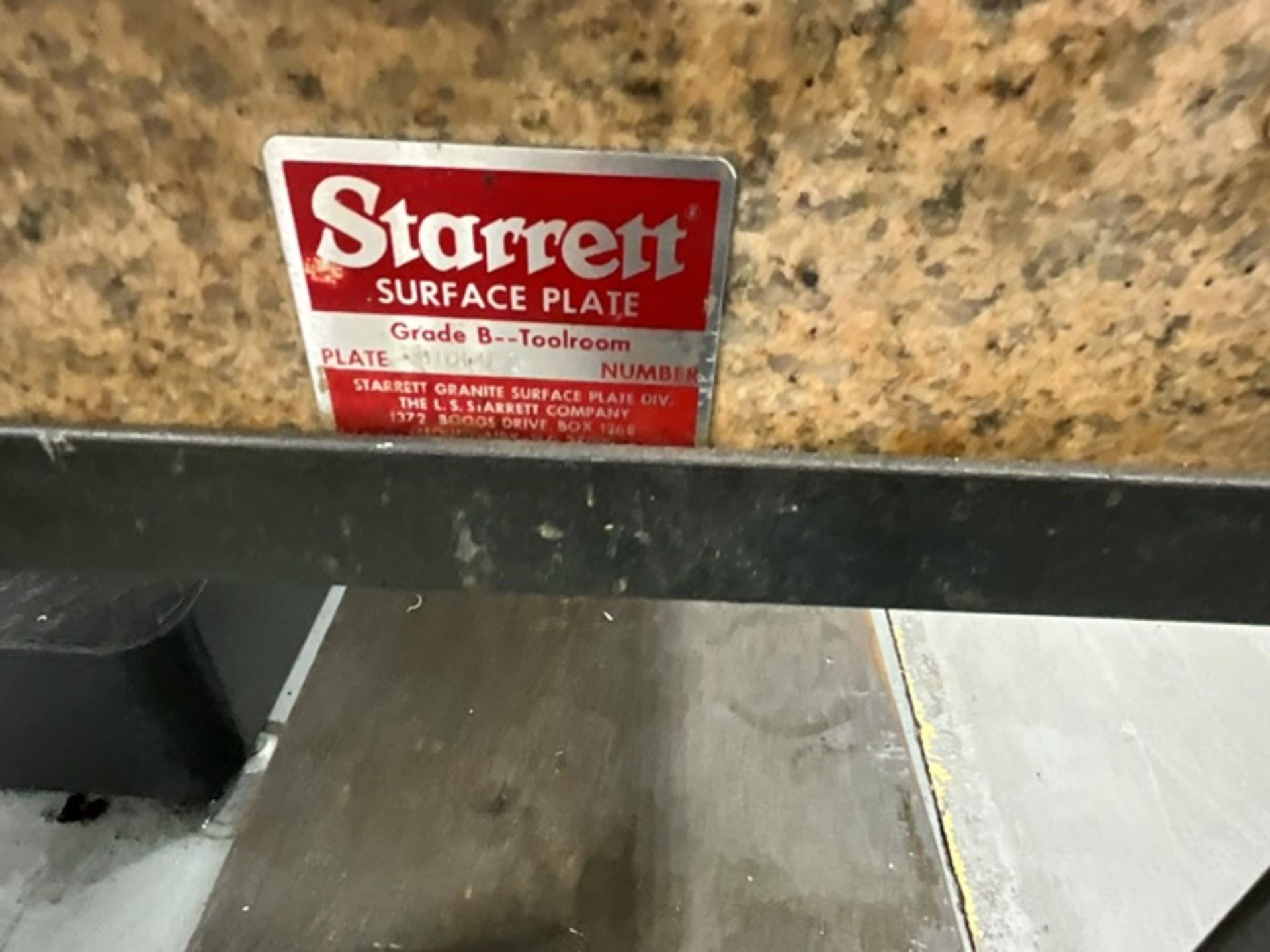Starret Pink Granite Surface Plate - 24" x 18" x 35"