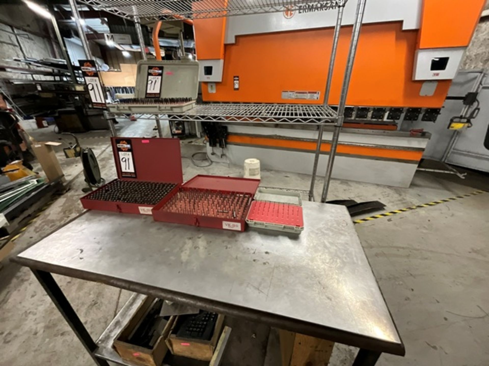 Rolling Metro Rack with (4) Partial Pin Gage Sets
