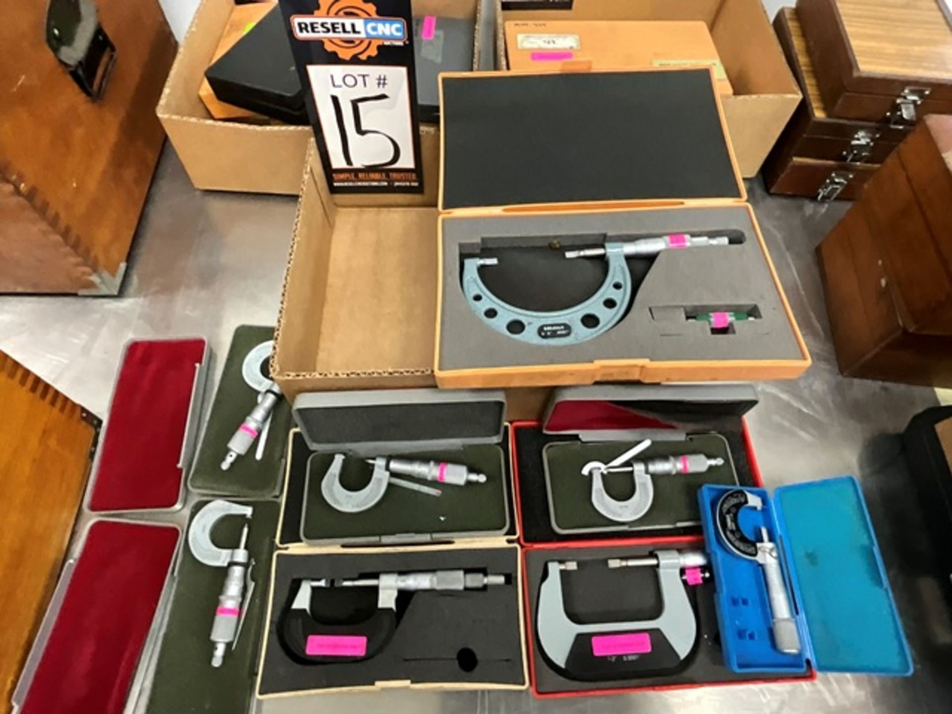 Assorted Micrometers - (2) 0-1" Blade Micrometers - 2" - 3" Blad ...