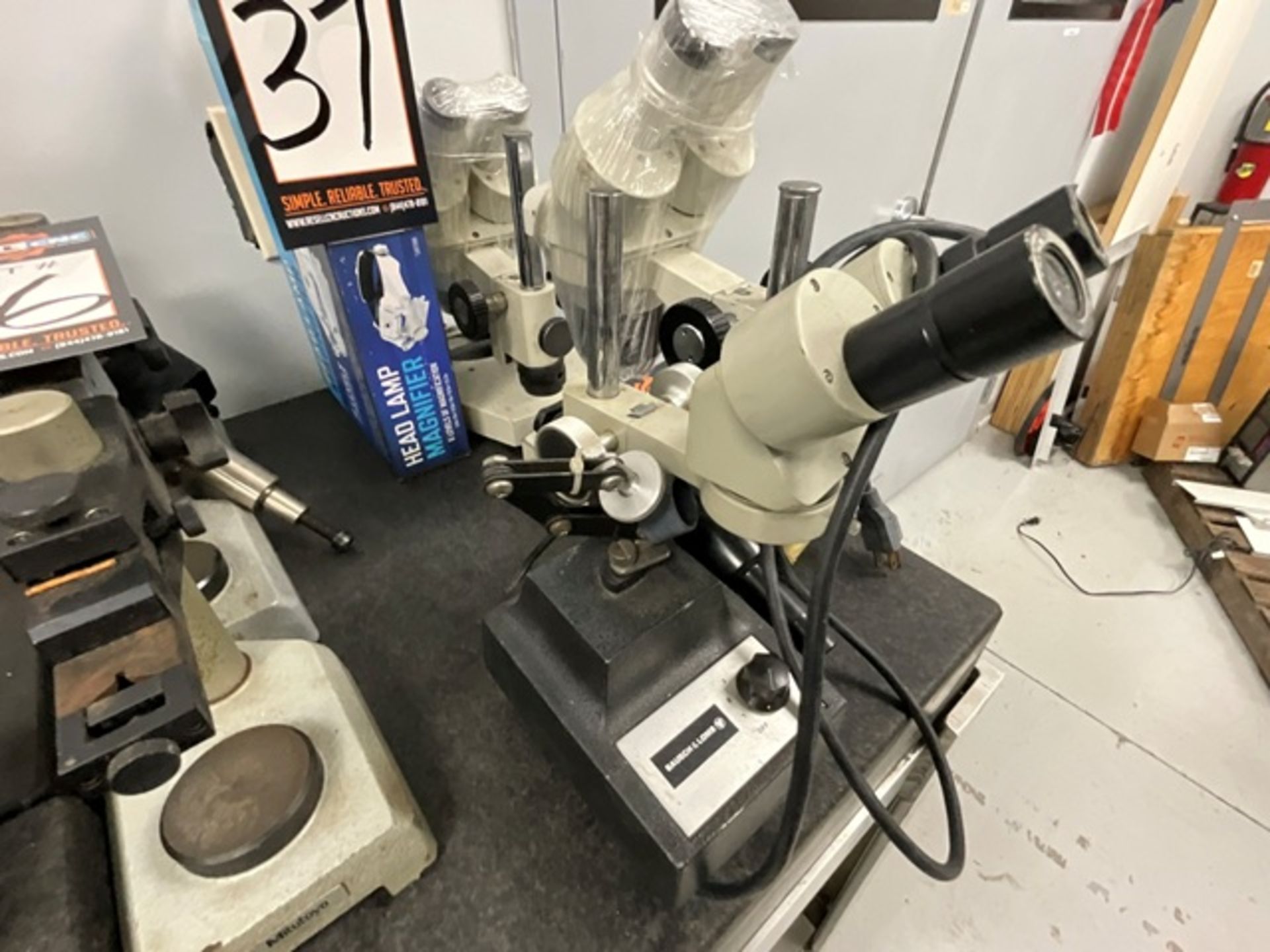 (3) Microscopes, Head Lamp Magnifier