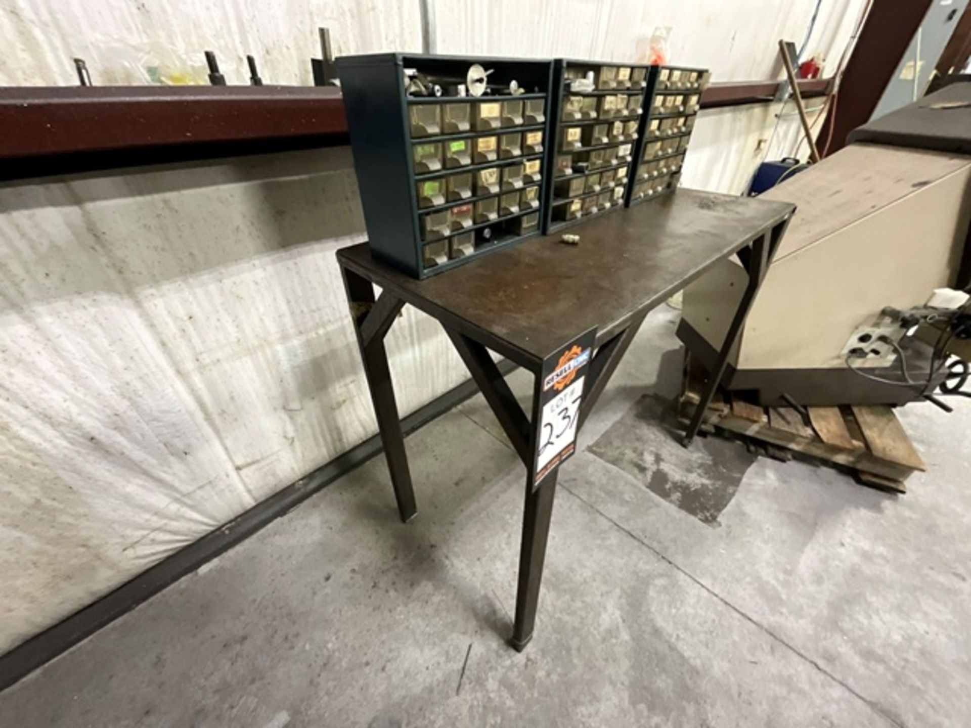 (1) Aluminum Table & (1) Steel Table with CAT 50 Toolholder Fixtures ...
