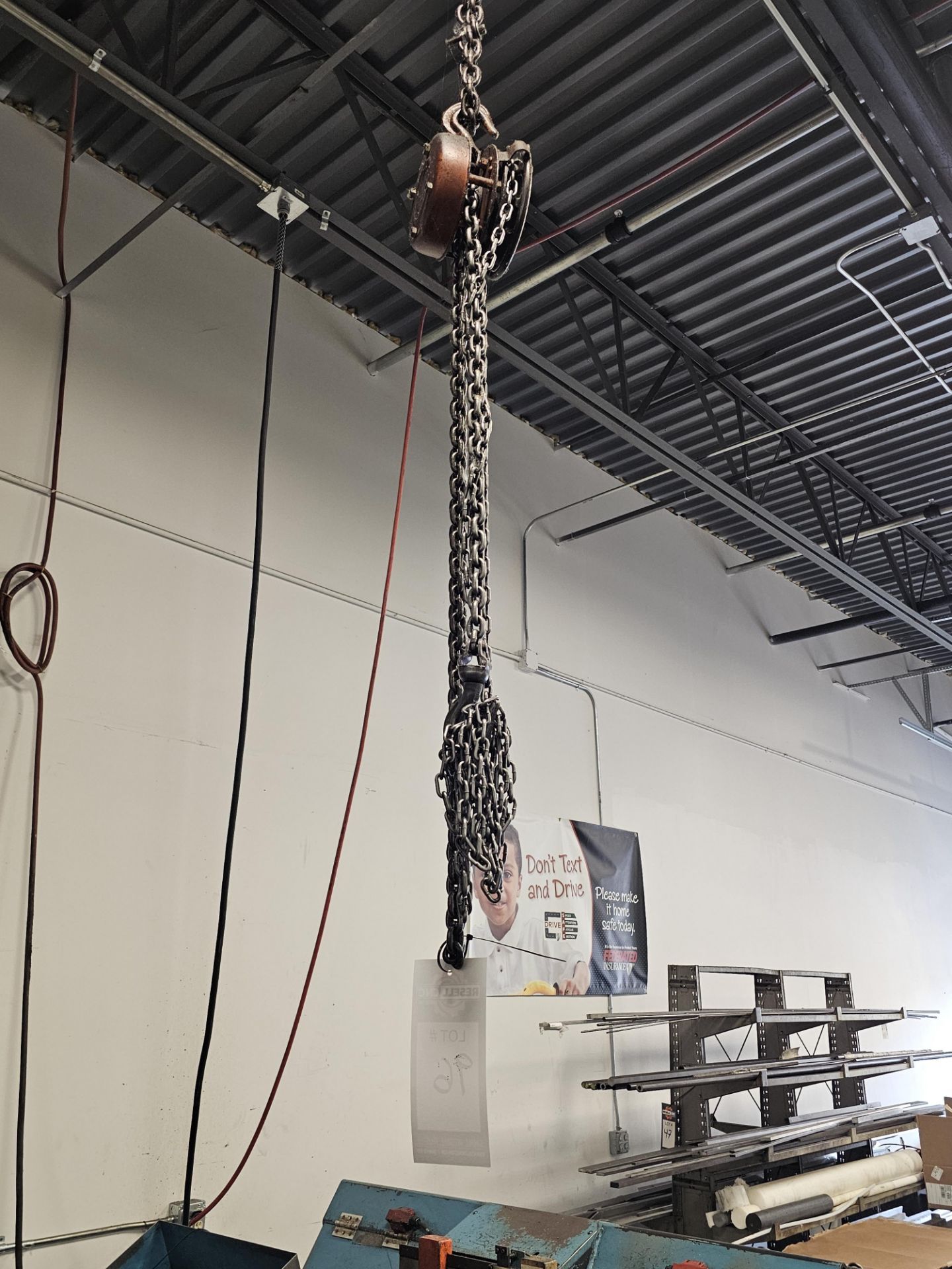 1/2-Ton Block Tiger Chain Fall with Chain & Hook