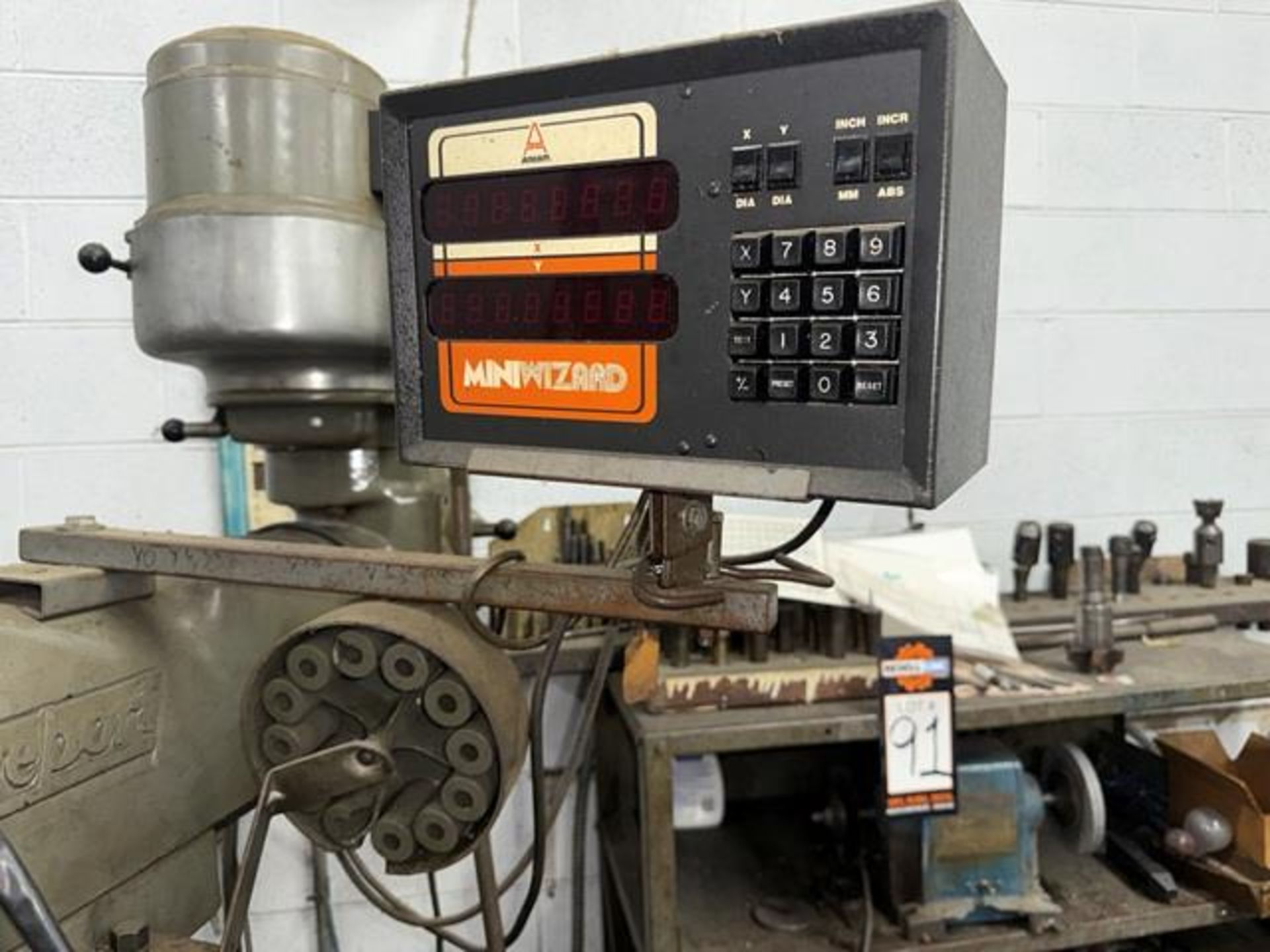 Bridgeport Step Pulley Vertical Mill (SN: 101816) with EDM Drill - EDM Drill Model MT30 Hole Popp