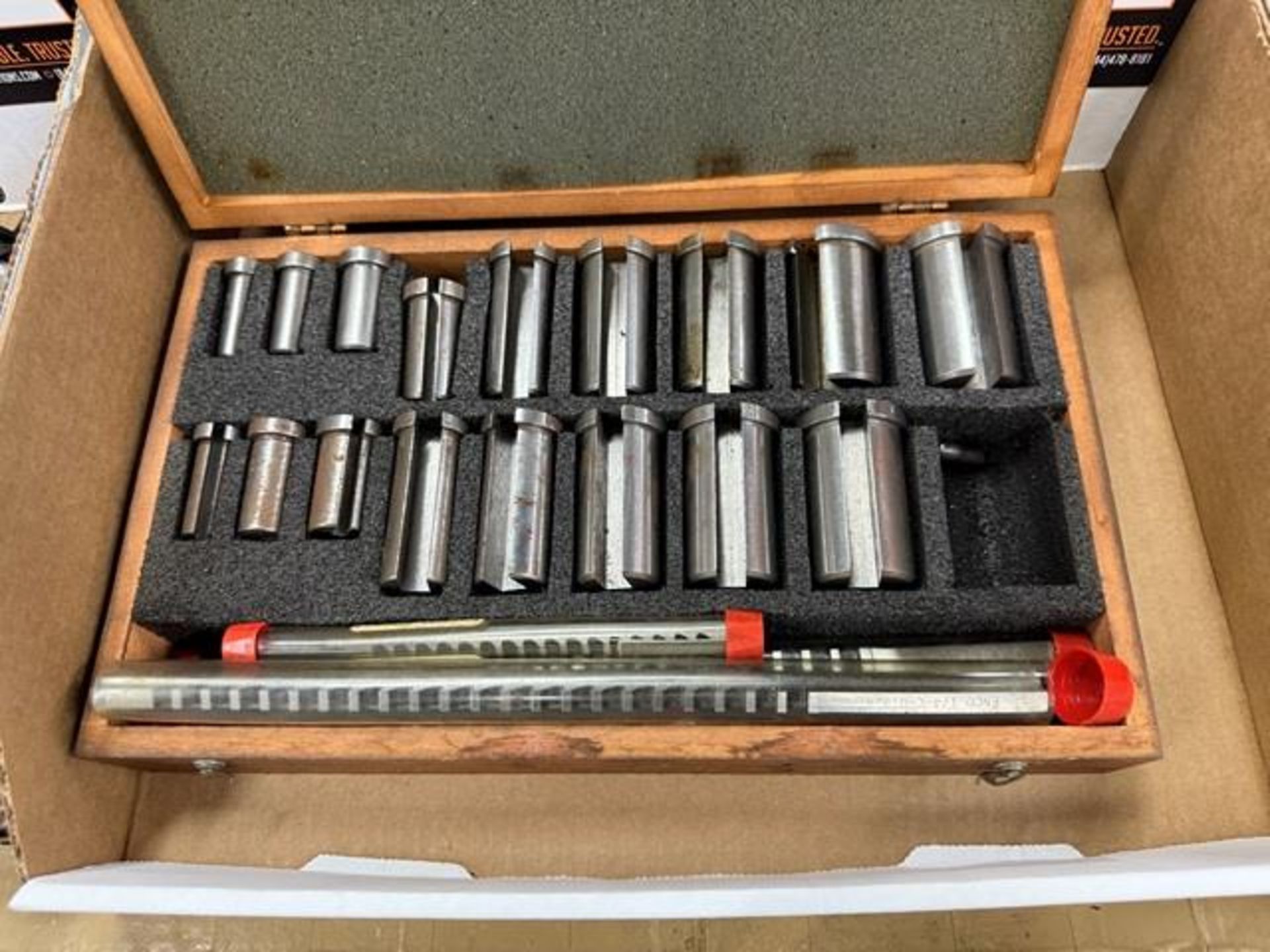 Enco Broach Set in Wood Box, Tap & Die Set
