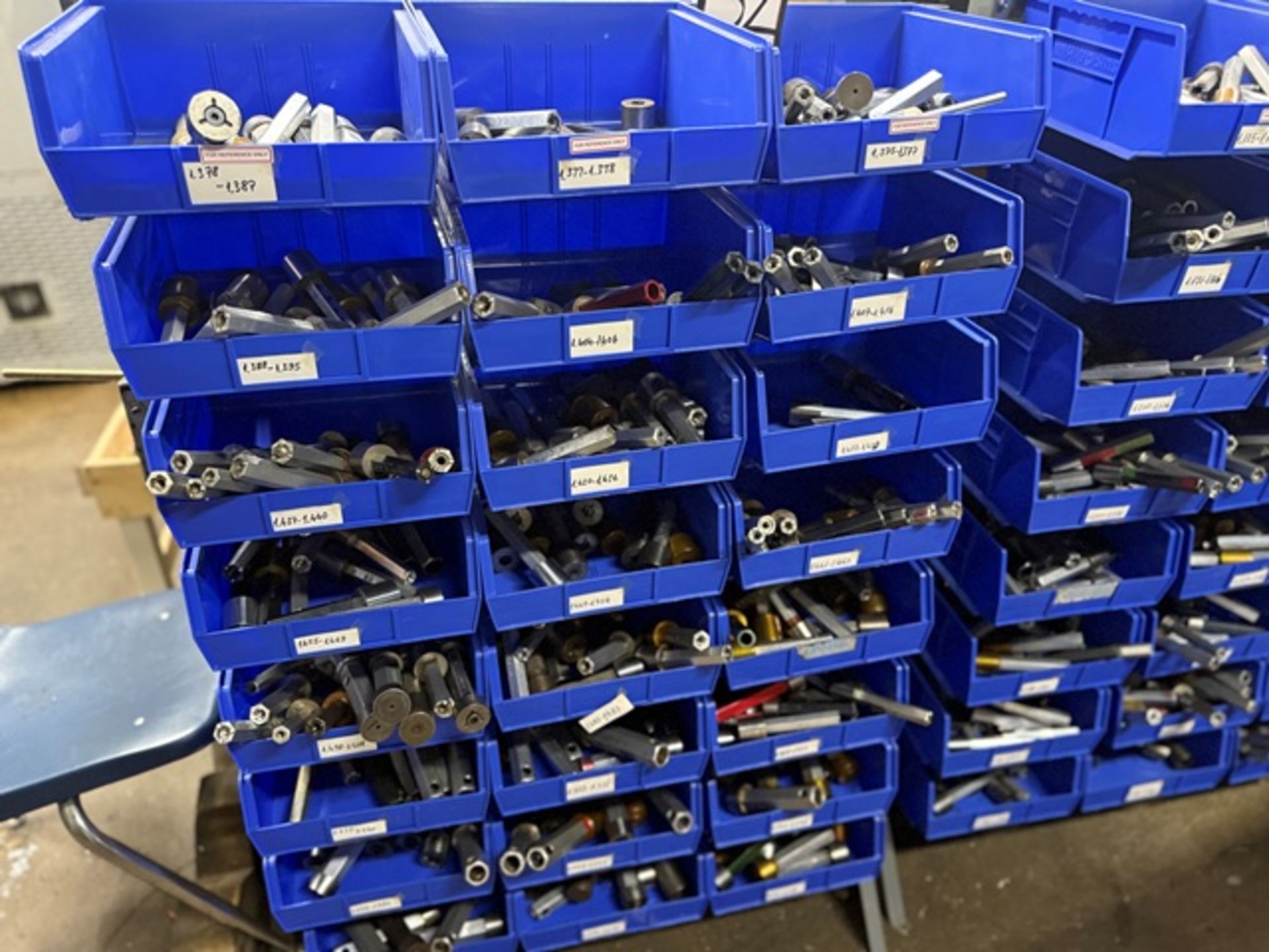 Free-Standing Rack with Large Inventory of Plus & Thread Gages in Blue ...