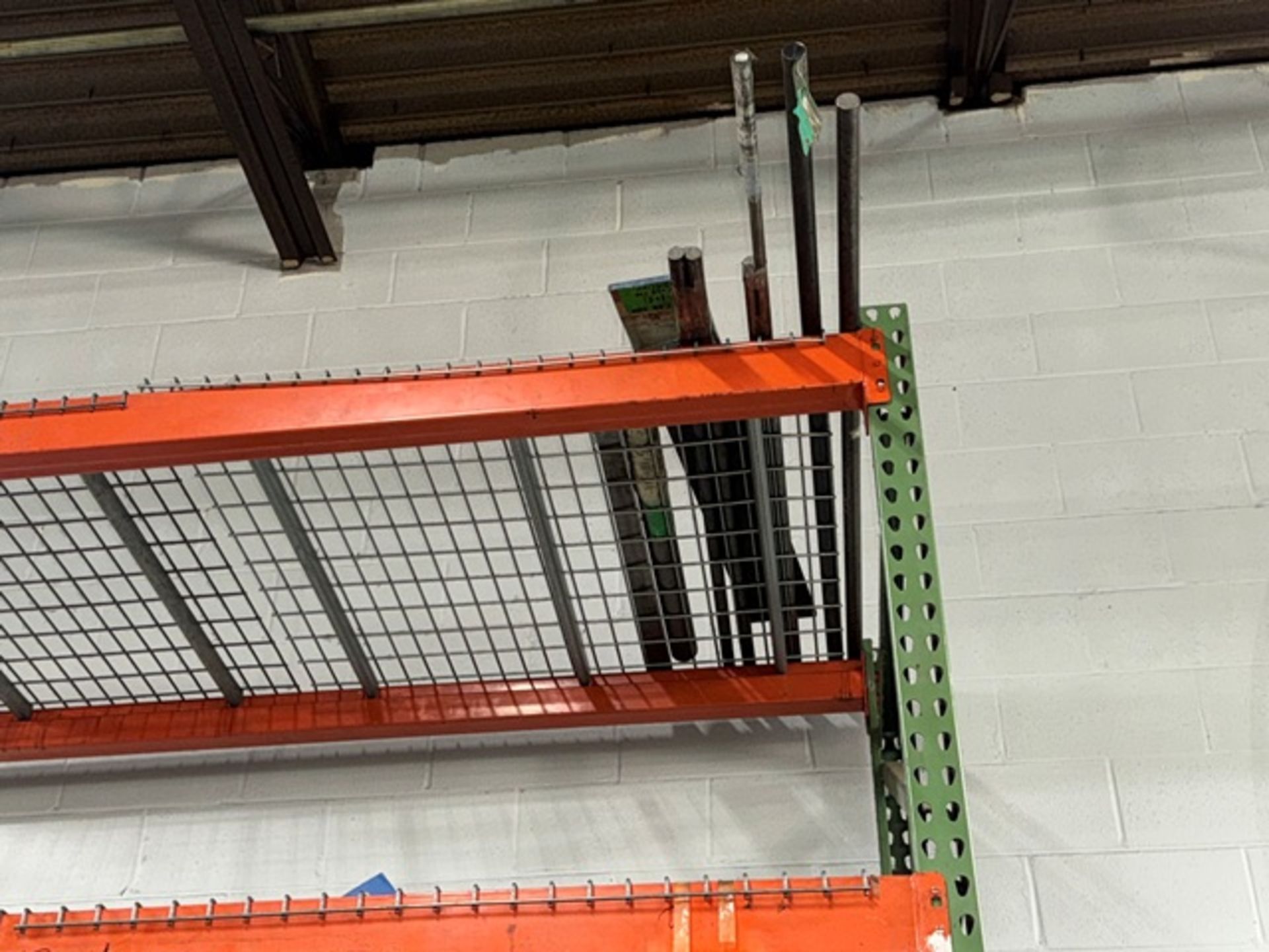 (1) Section of Pallet Racking with Contents