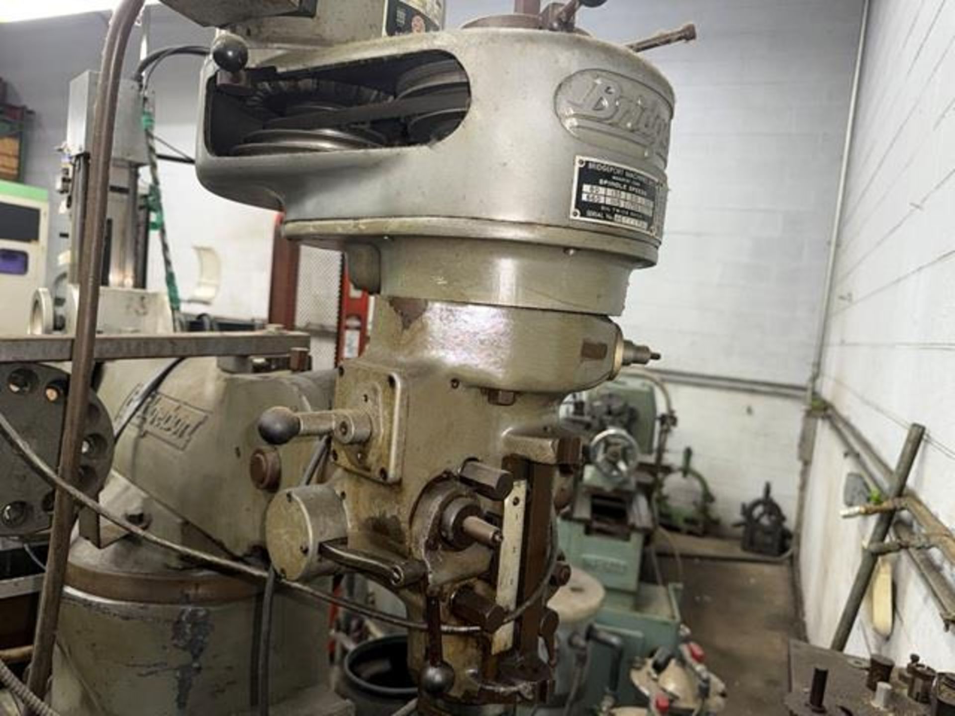 Bridgeport Step Pulley Vertical Mill (SN: 101816) with EDM Drill - EDM Drill Model MT30 Hole Popp
