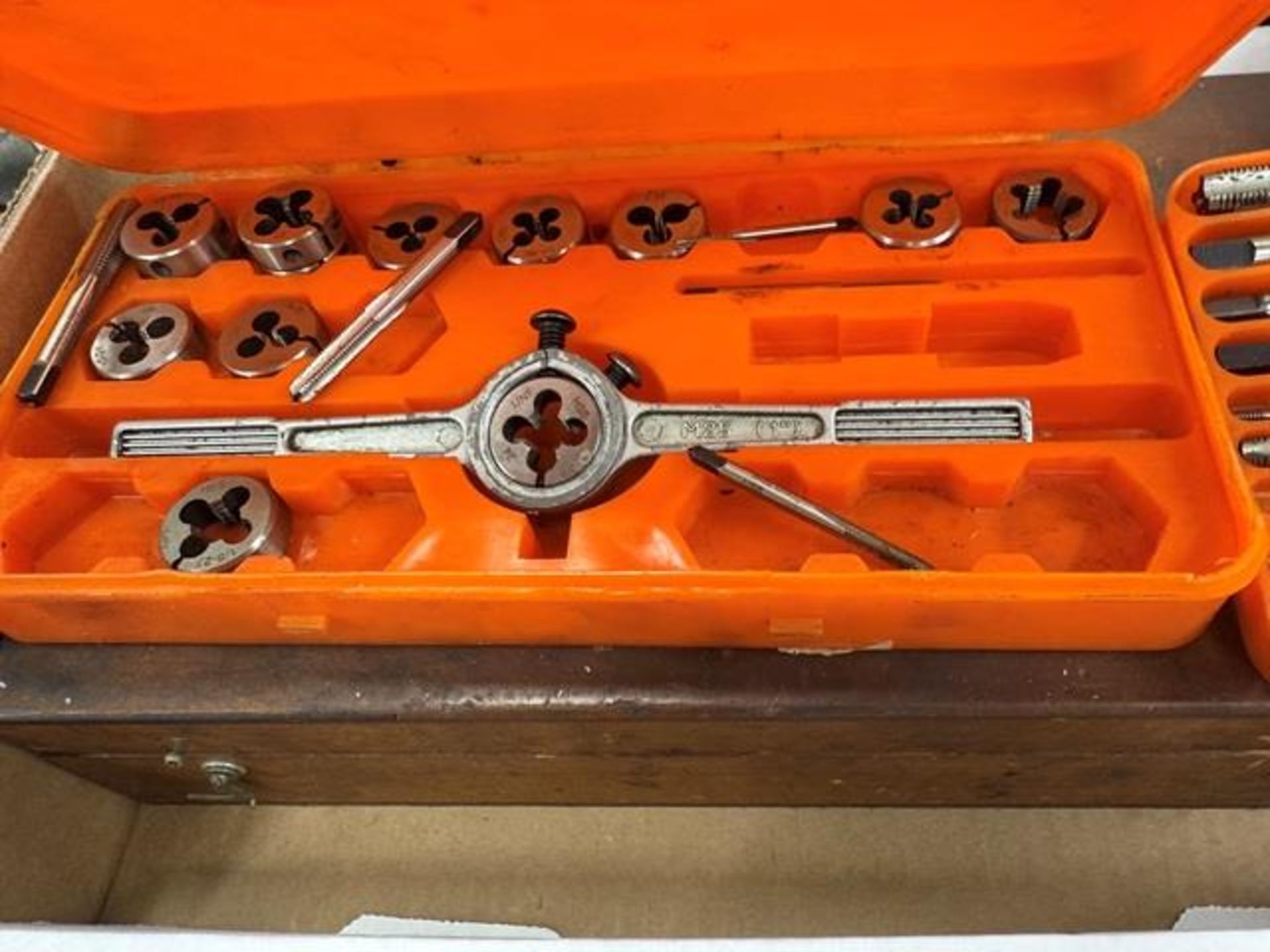 Enco Broach Set in Wood Box, Tap & Die Set
