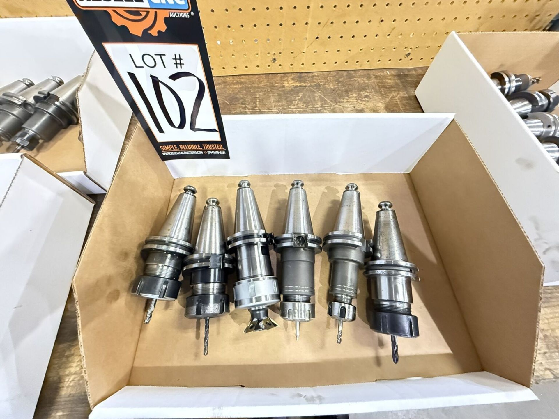 (6) 40 Taper Tool Holders