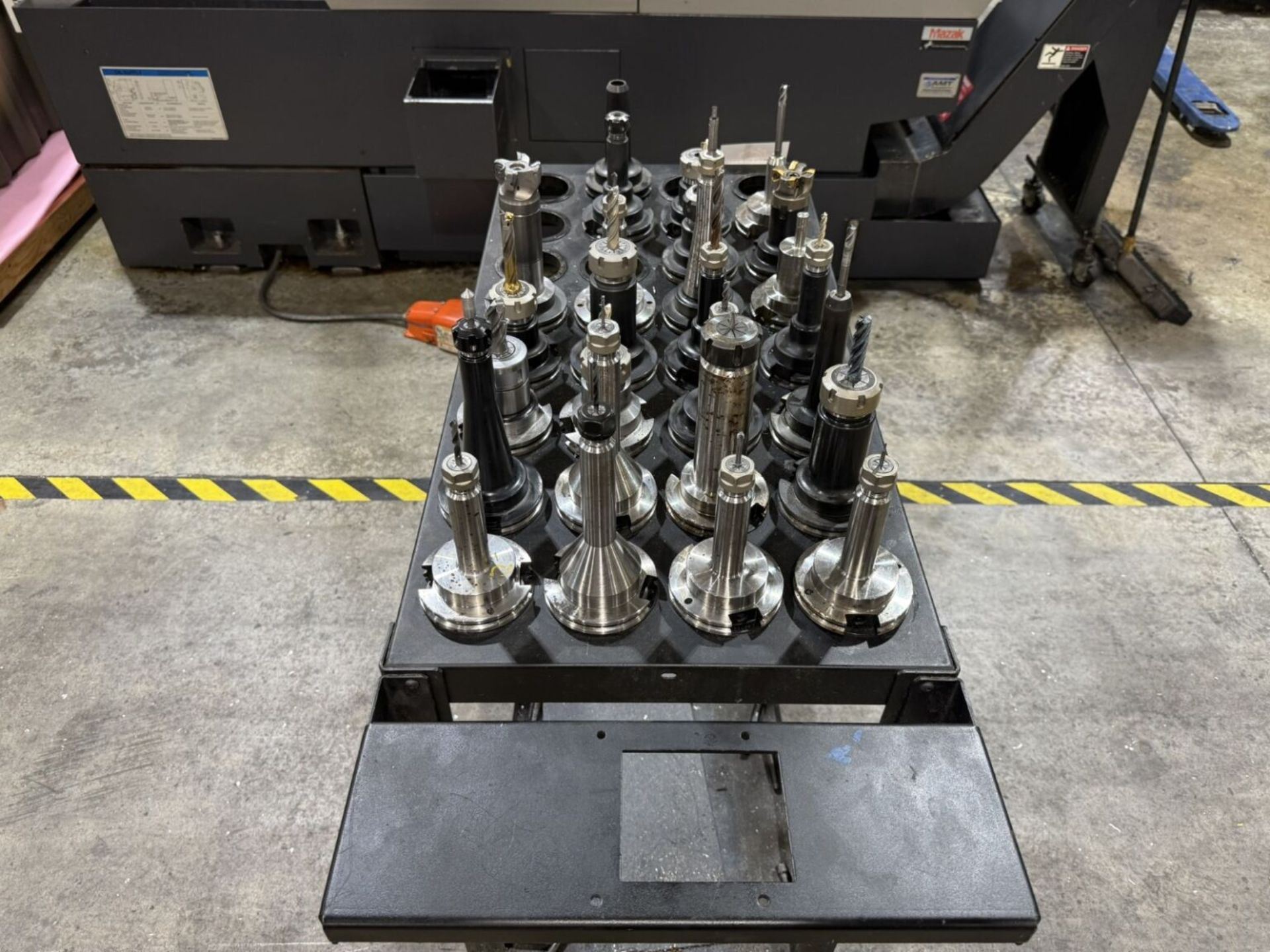 (26) 50 Taper Tool Holders with Rolling Cart