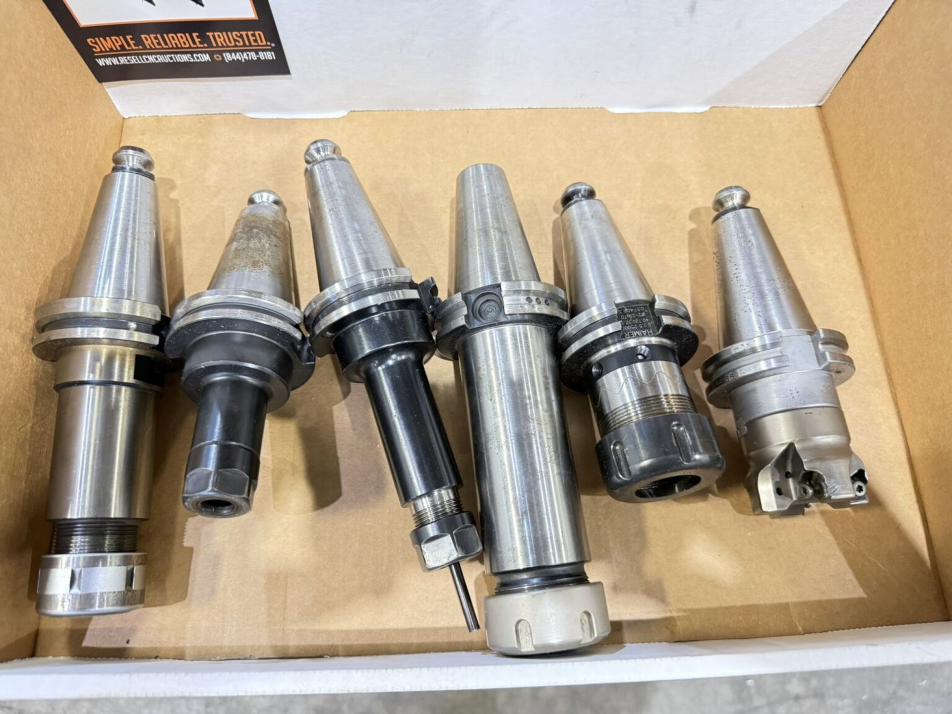 (6) 40 Taper Tool Holders