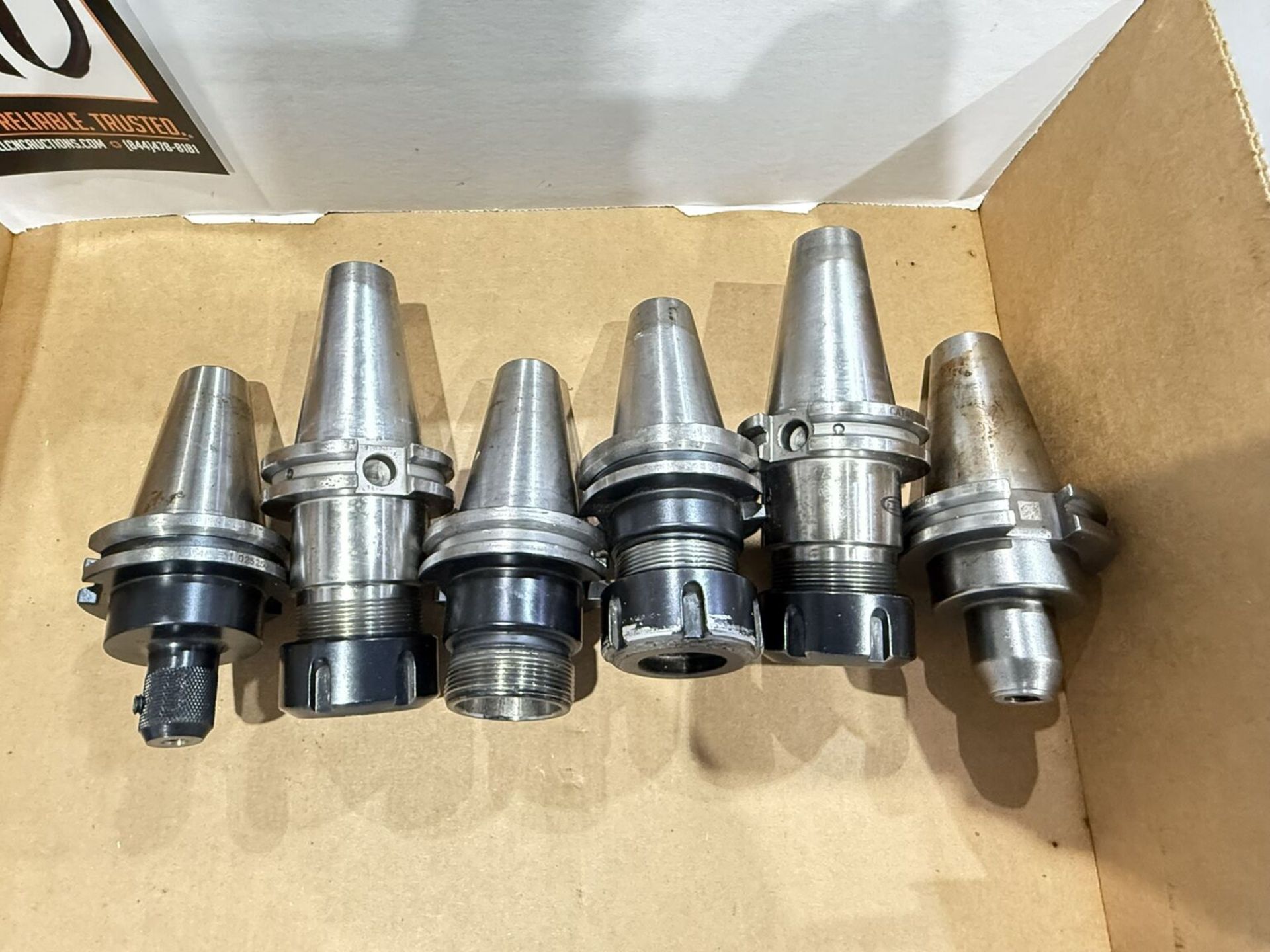 (6) 40 Taper Tool Holders