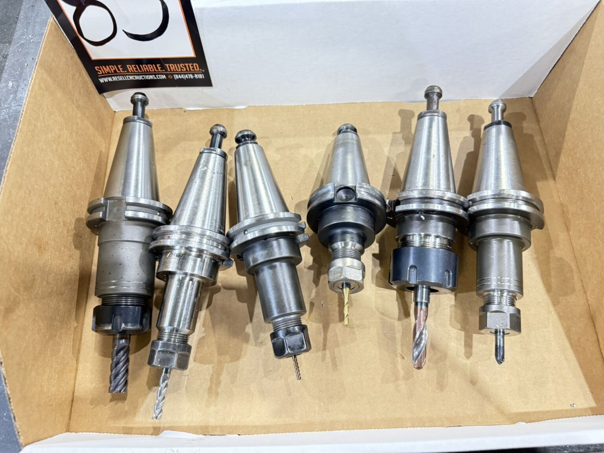 (6) 40 Taper Tool Holders
