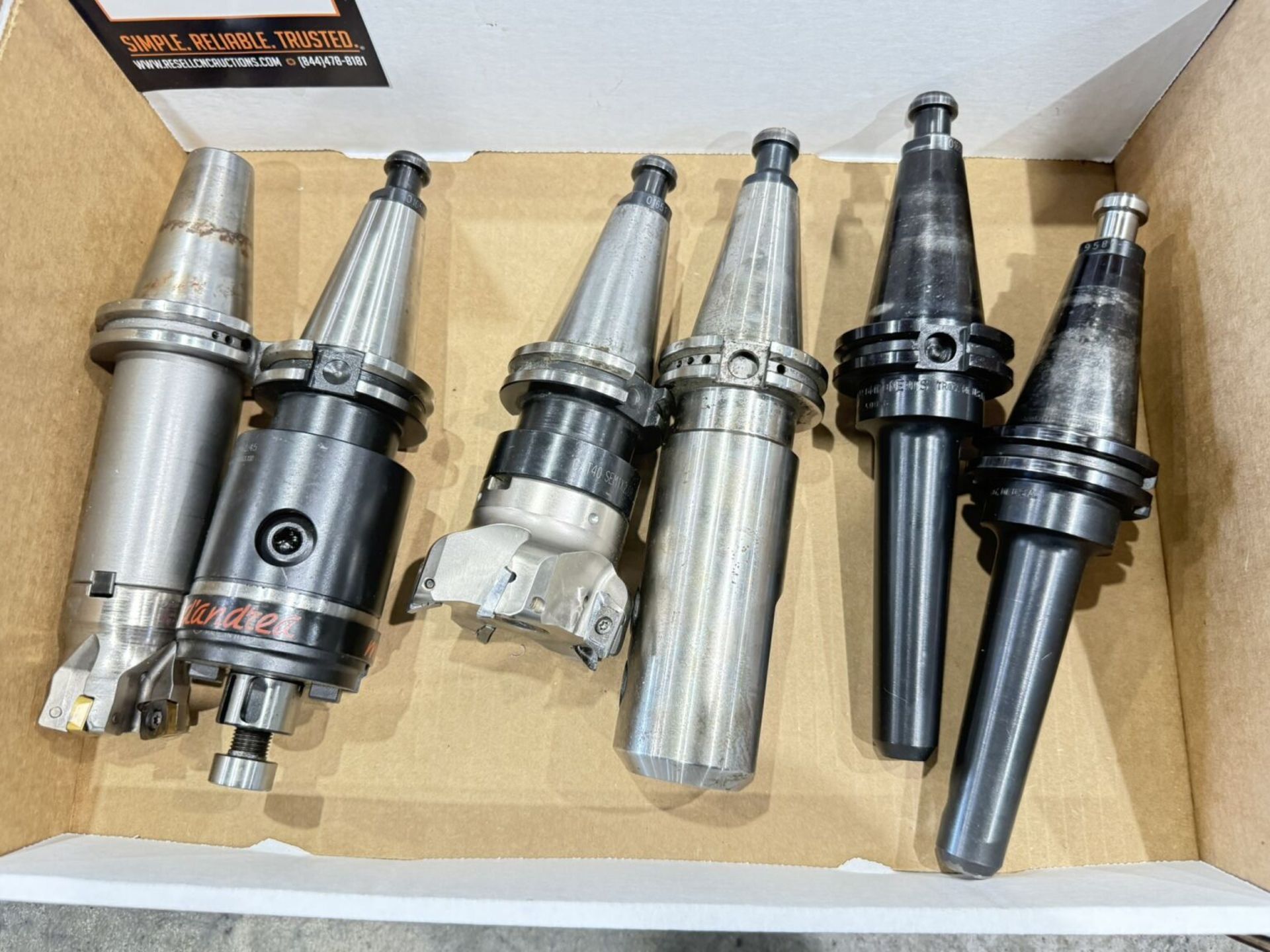 (6) 40 Taper Tool Holders