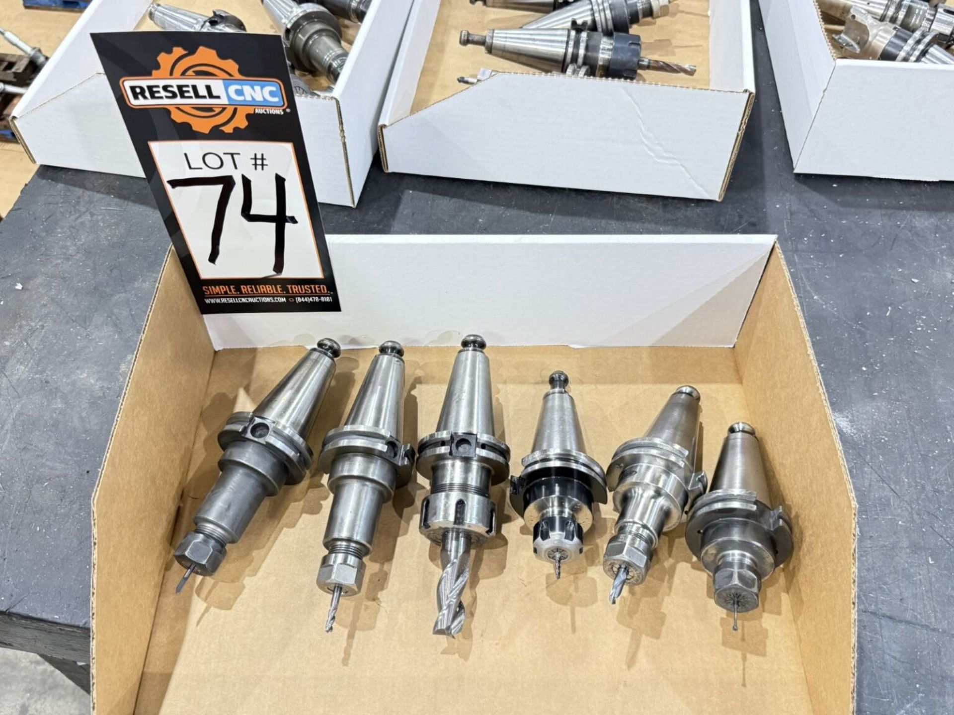 (6) 40 Taper Tool Holders