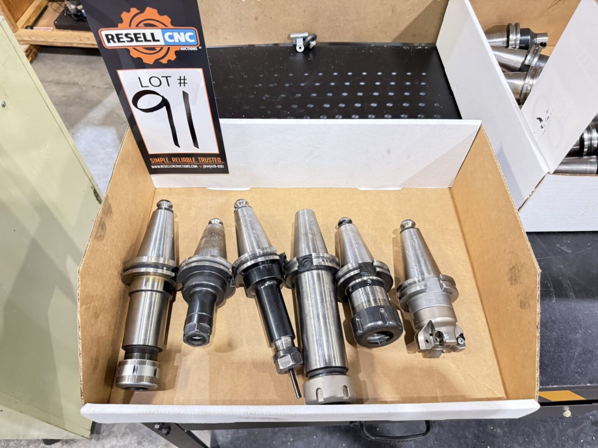 (6) 40 Taper Tool Holders