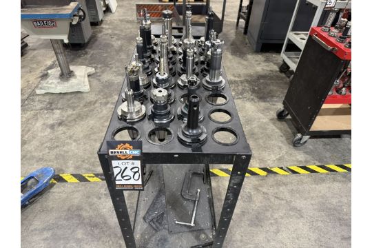(26) 50 Taper Tool Holders with Rolling Cart