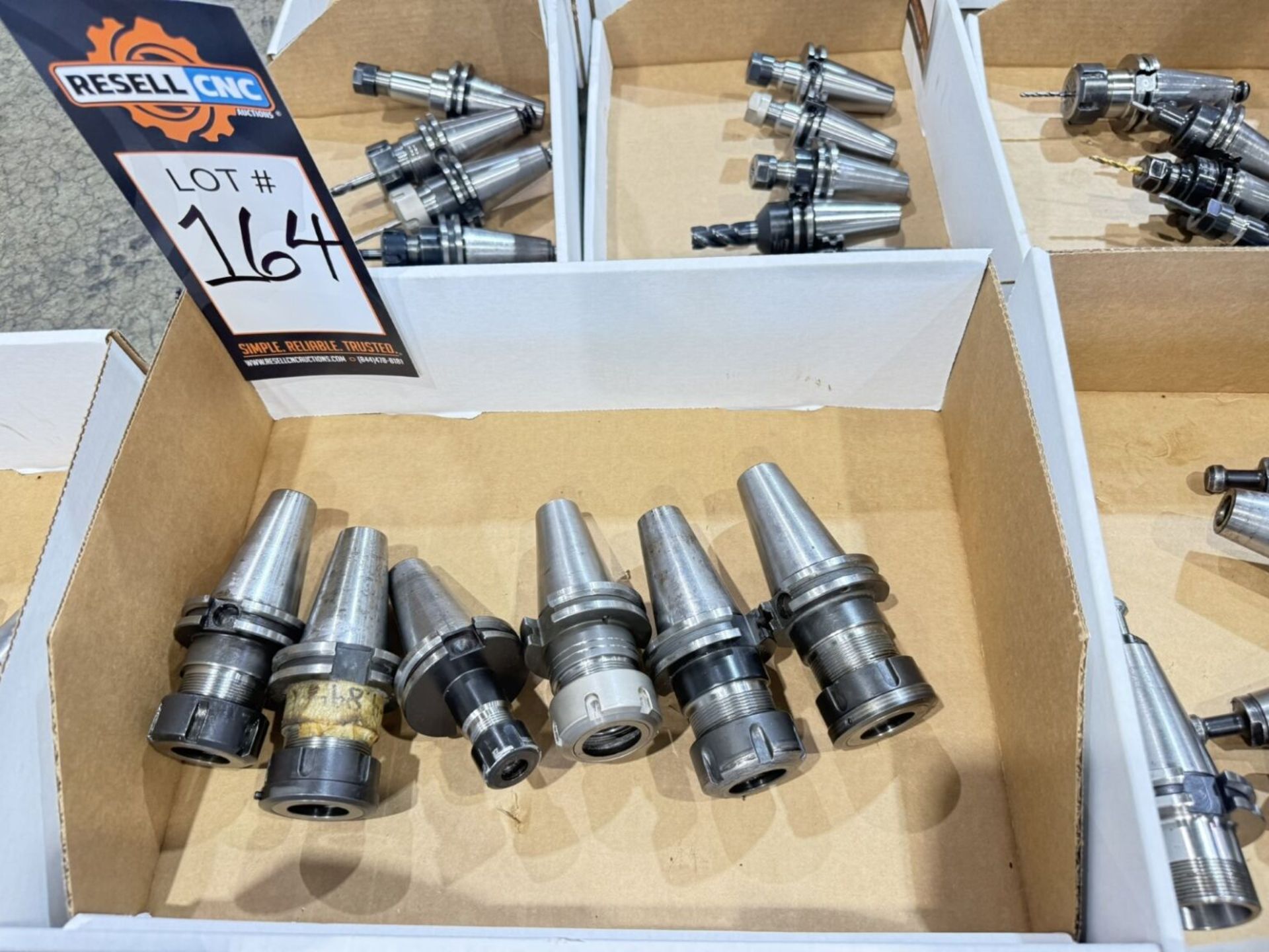(6) 40 Taper Tool Holders