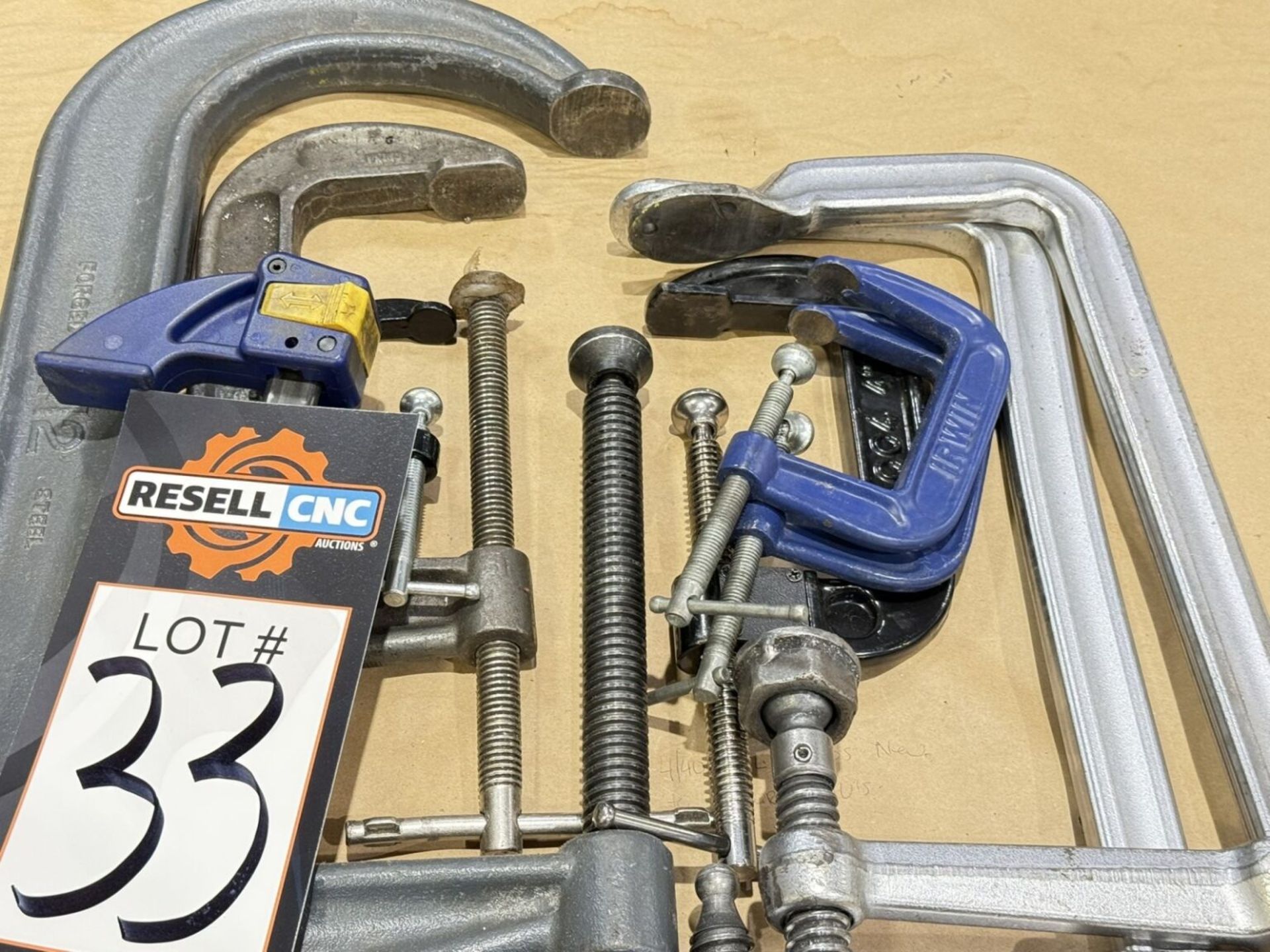 Assorted C-Clamps & Adjustable Clamps