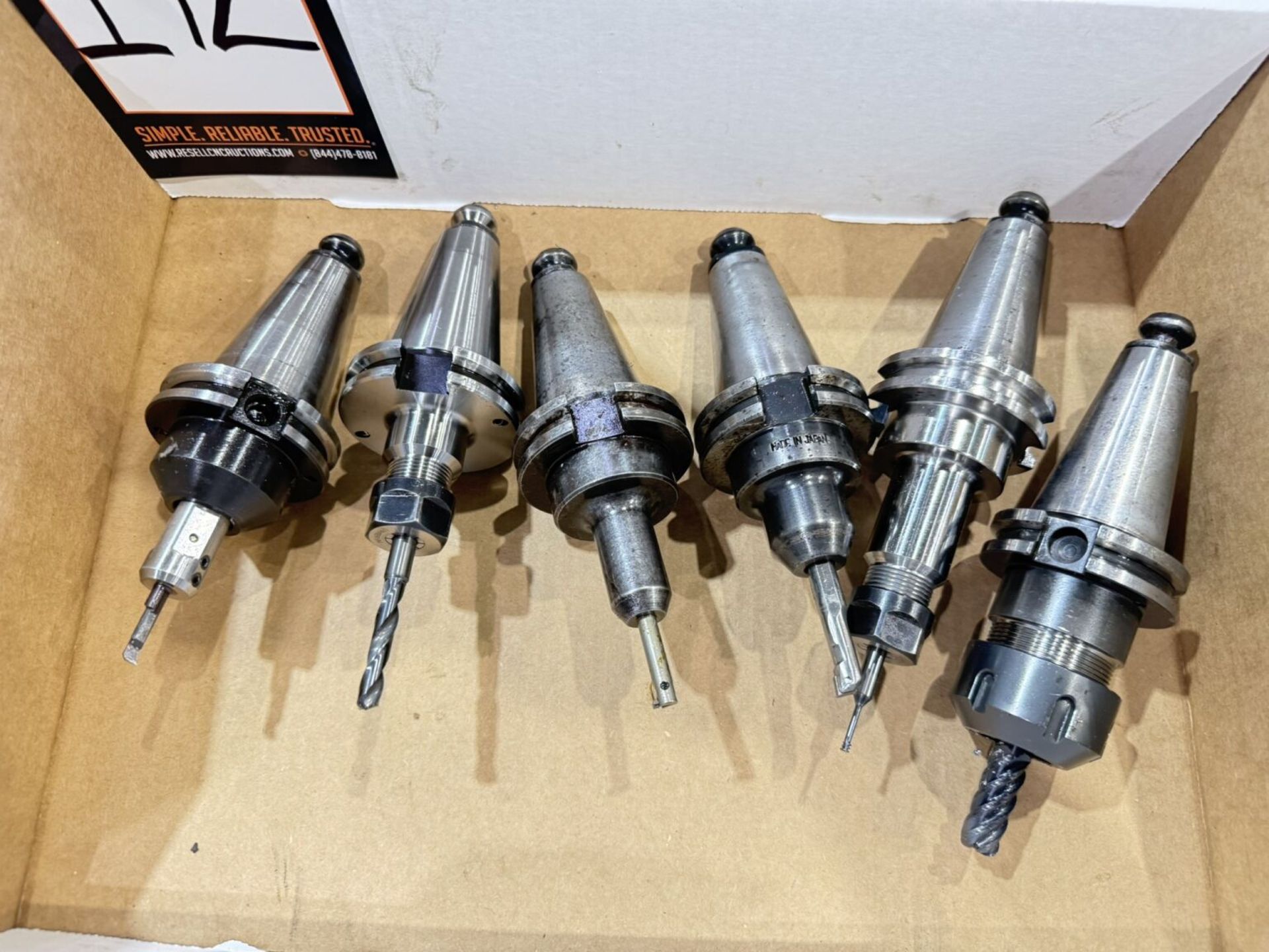 (6) 40 Taper Tool Holders