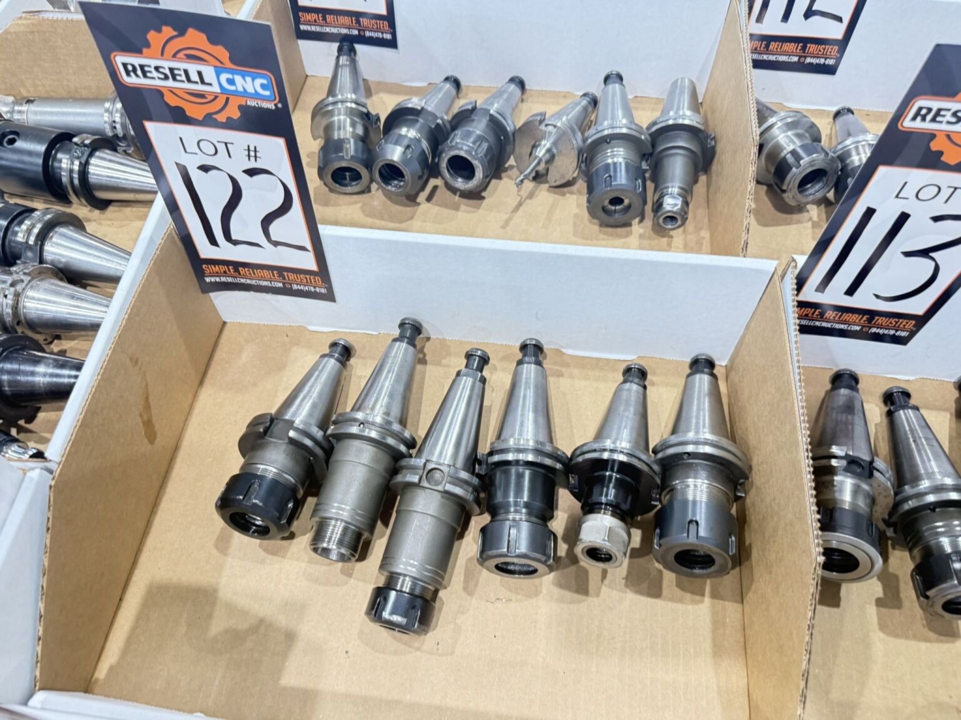 (6) 40 Taper Tool Holders