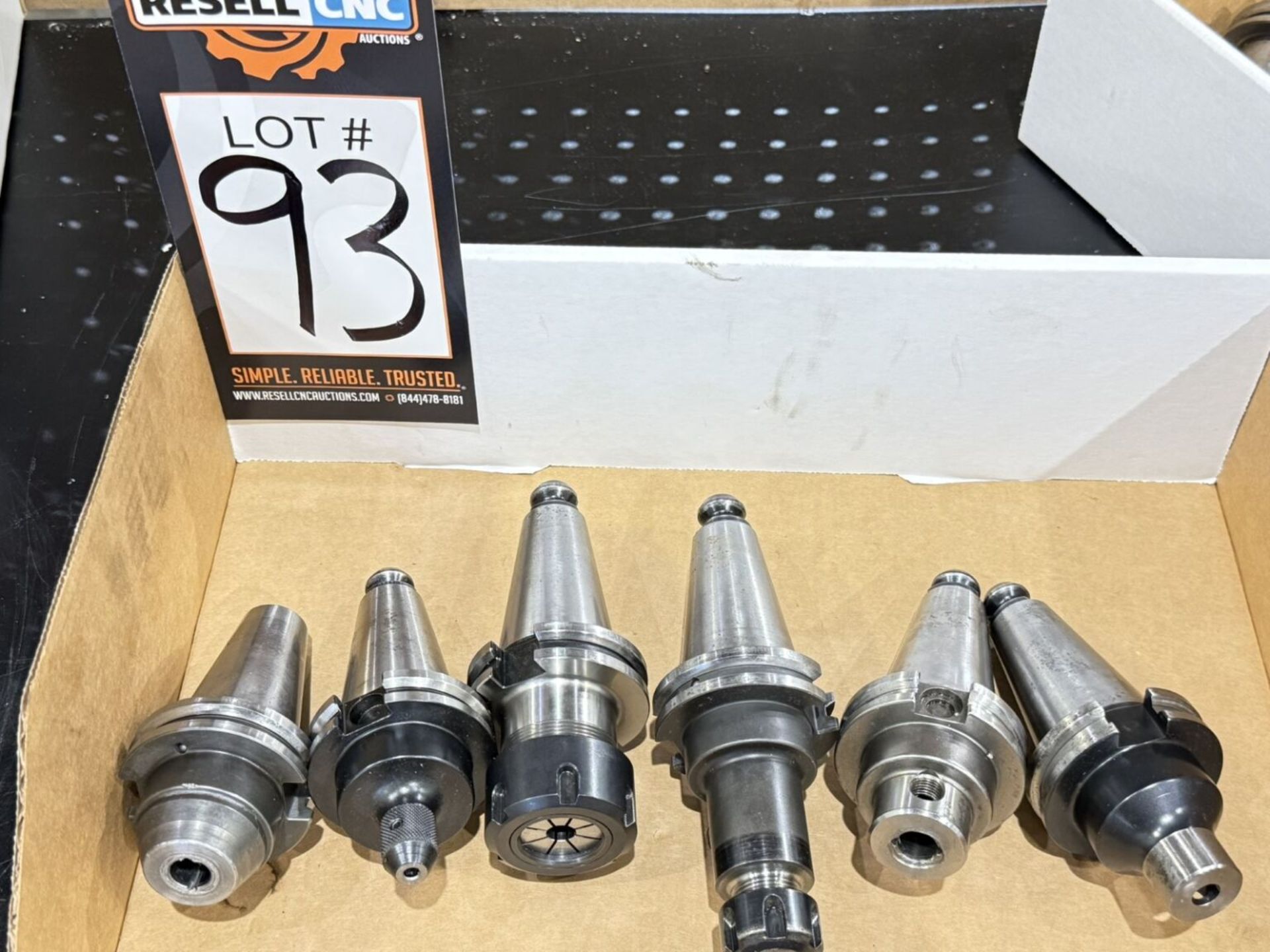 (6) 40 Taper Tool Holders