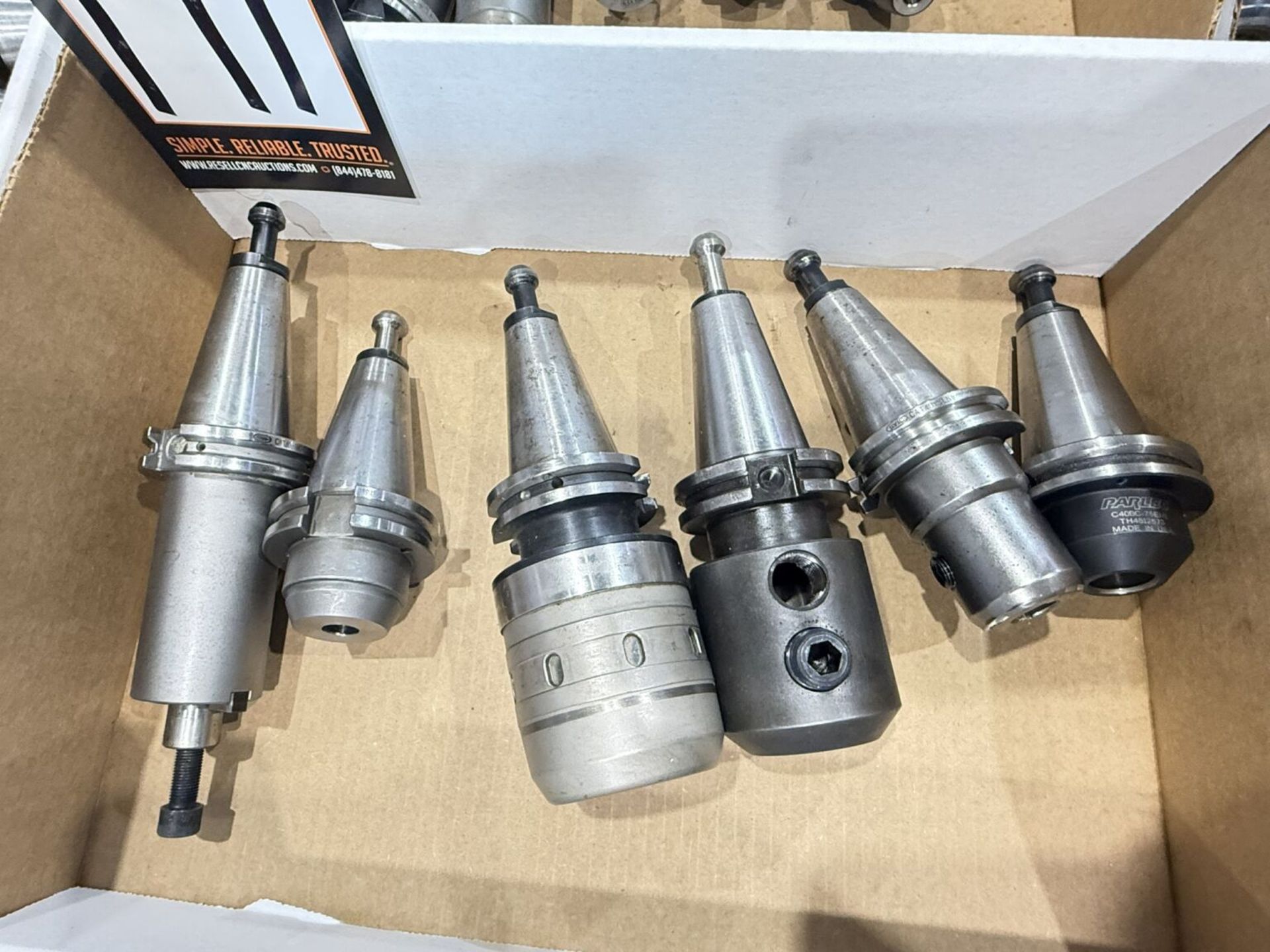 (6) 40 Taper Tool Holders
