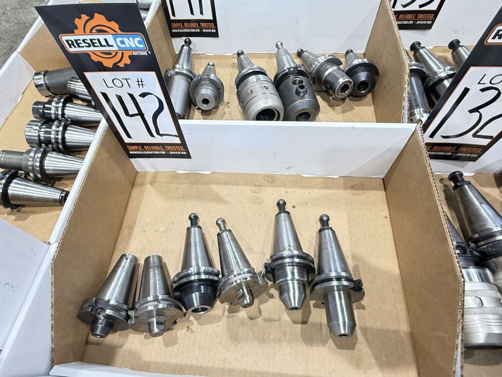 (6) 40 Taper Tool Holders