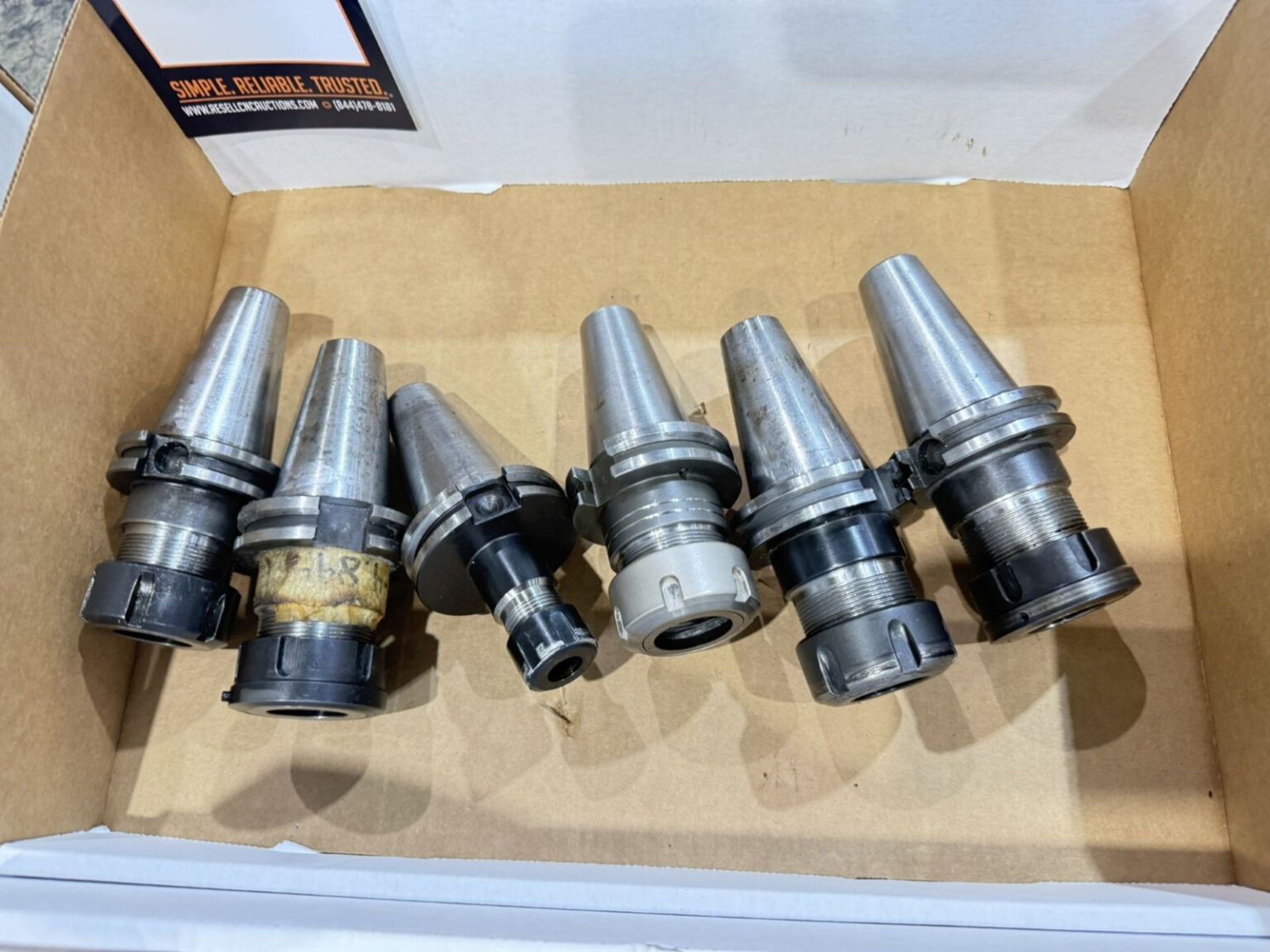 (6) 40 Taper Tool Holders