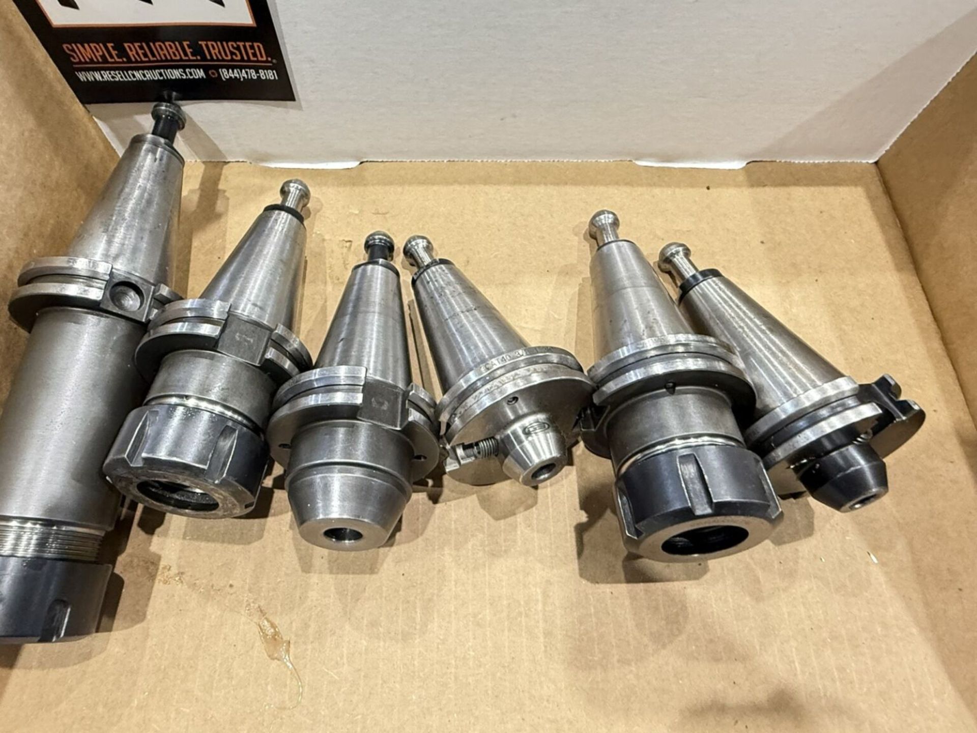 (6) 40 Taper Tool Holders