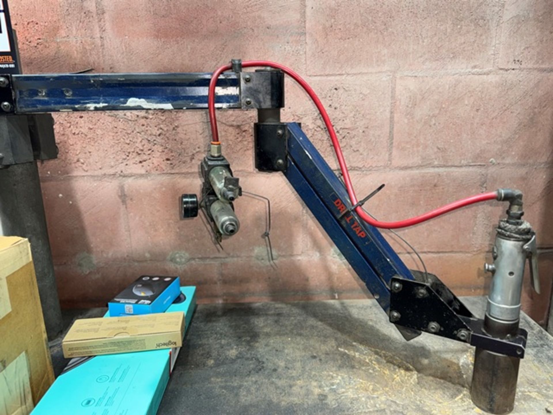 Metal Work Table with Wilton Drill & Tap Flexible Arm, (2) Tool Chest ...