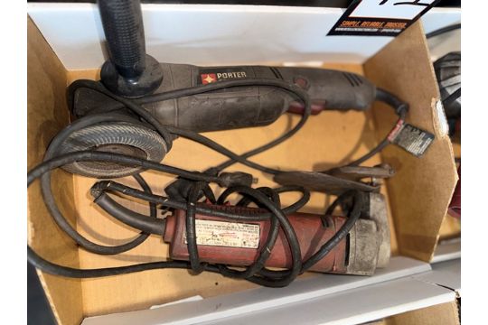 Porter Cable Electric Right Angle Grinder & Milwaukee Electric Shear