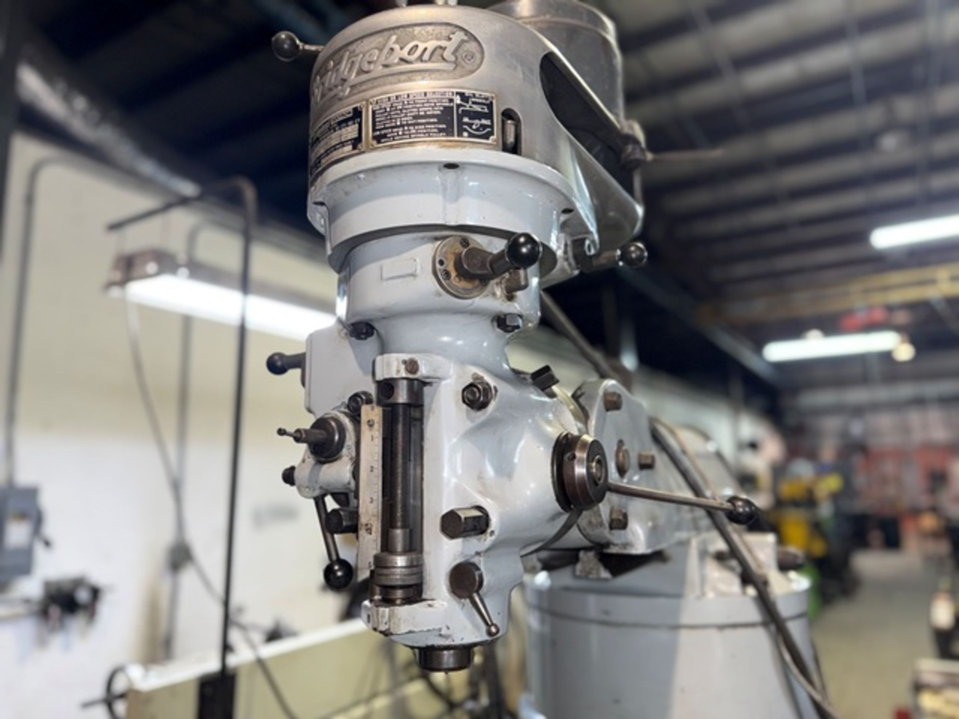 Bridgeport Step Pully Vertical Mill; sn:46235 Factory Specs Indicate: Machine Specifications: - 1