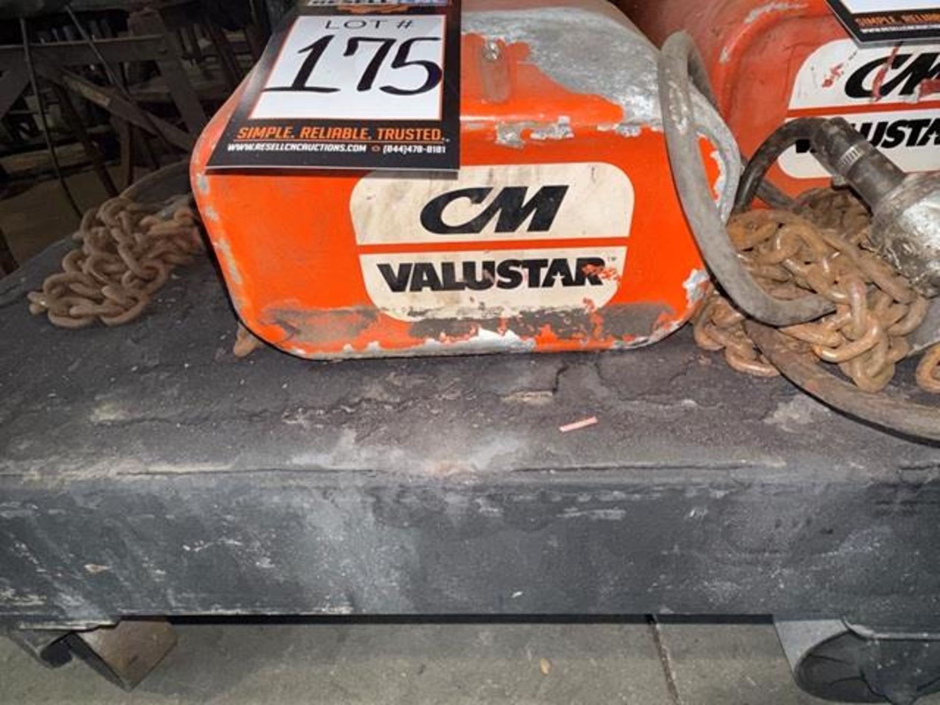 1-Ton CM Valustar Electric Hoist with Pendant & Trolley