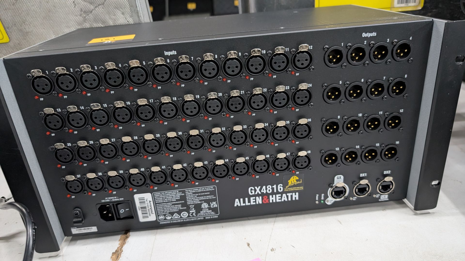 Allen & Heath Model: GX4816 Audio Expander This auction comprises the ...