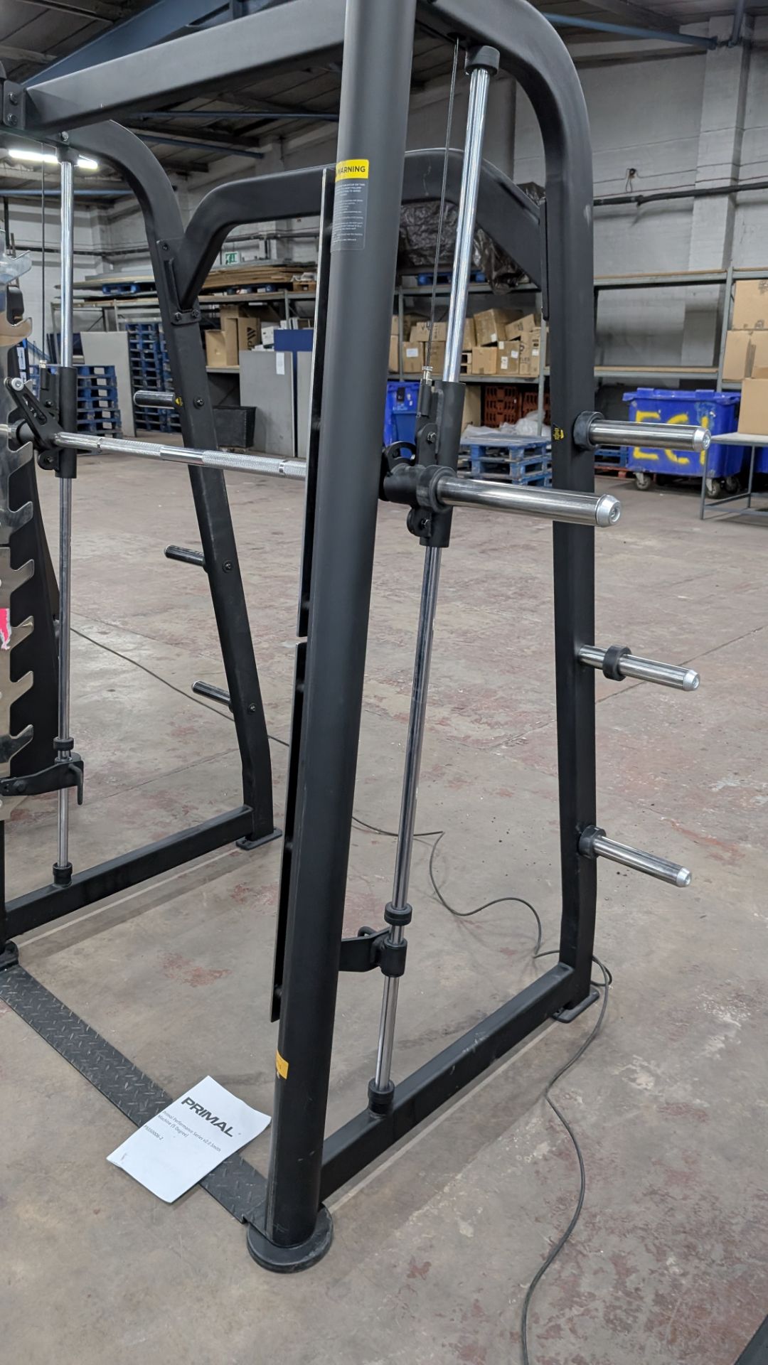 Primal Performance Series V2.0 Smith Machine. Date of Manufacture ...
