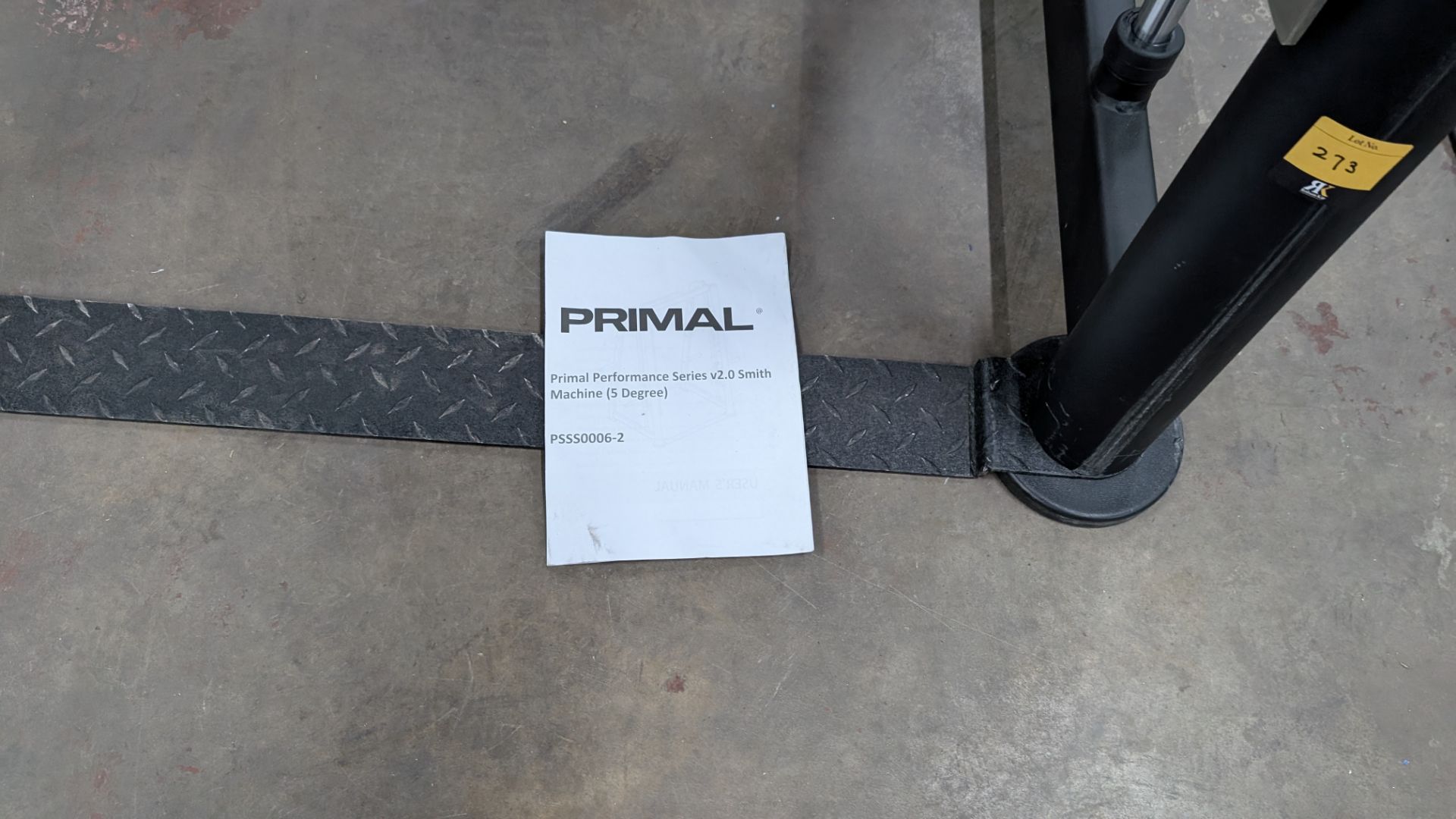 Primal Performance Series V2.0 Smith Machine. Date of Manufacture ...