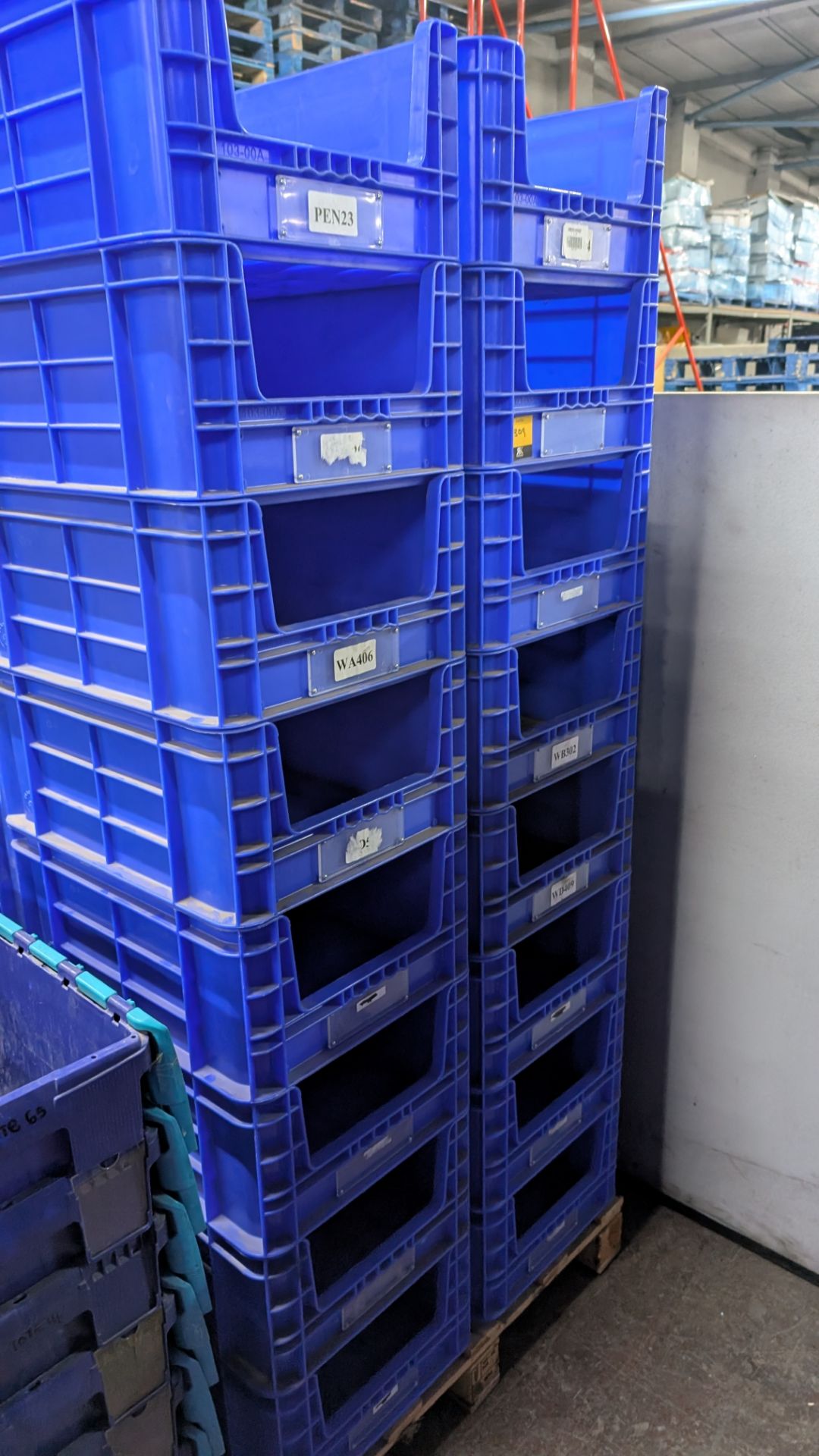 35 off Matching Stacking Plastic Crates with access hole in front to ...