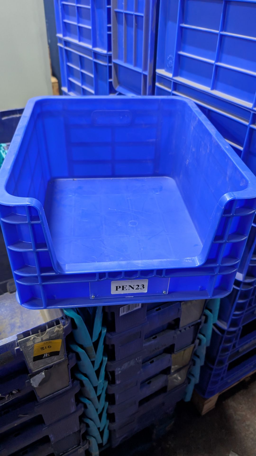 35 off Matching Stacking Plastic Crates with access hole in front to ...