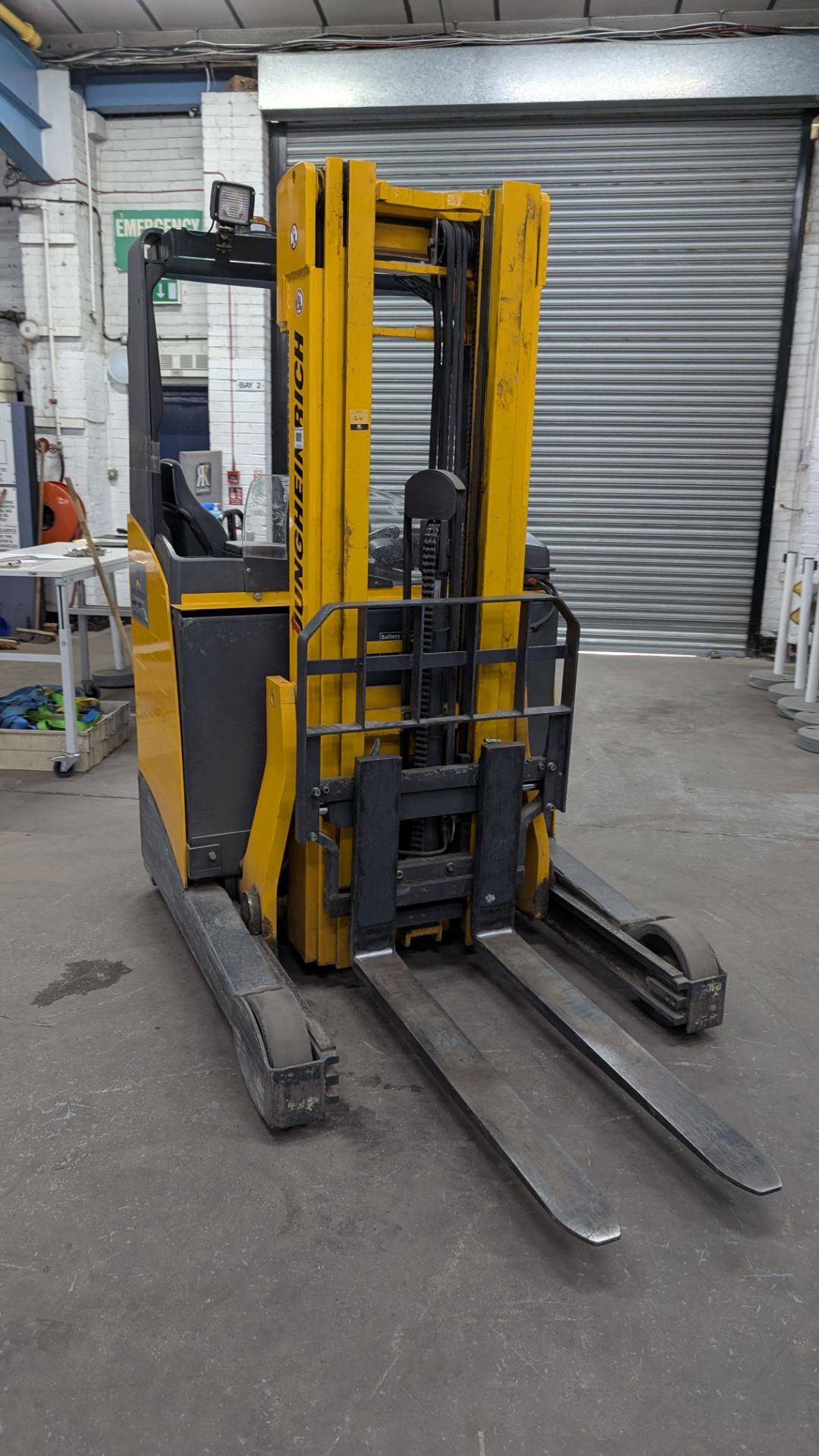 Junheinrich Model: ETV 114, Electric Side Loading/Reach Forklift Truck ...