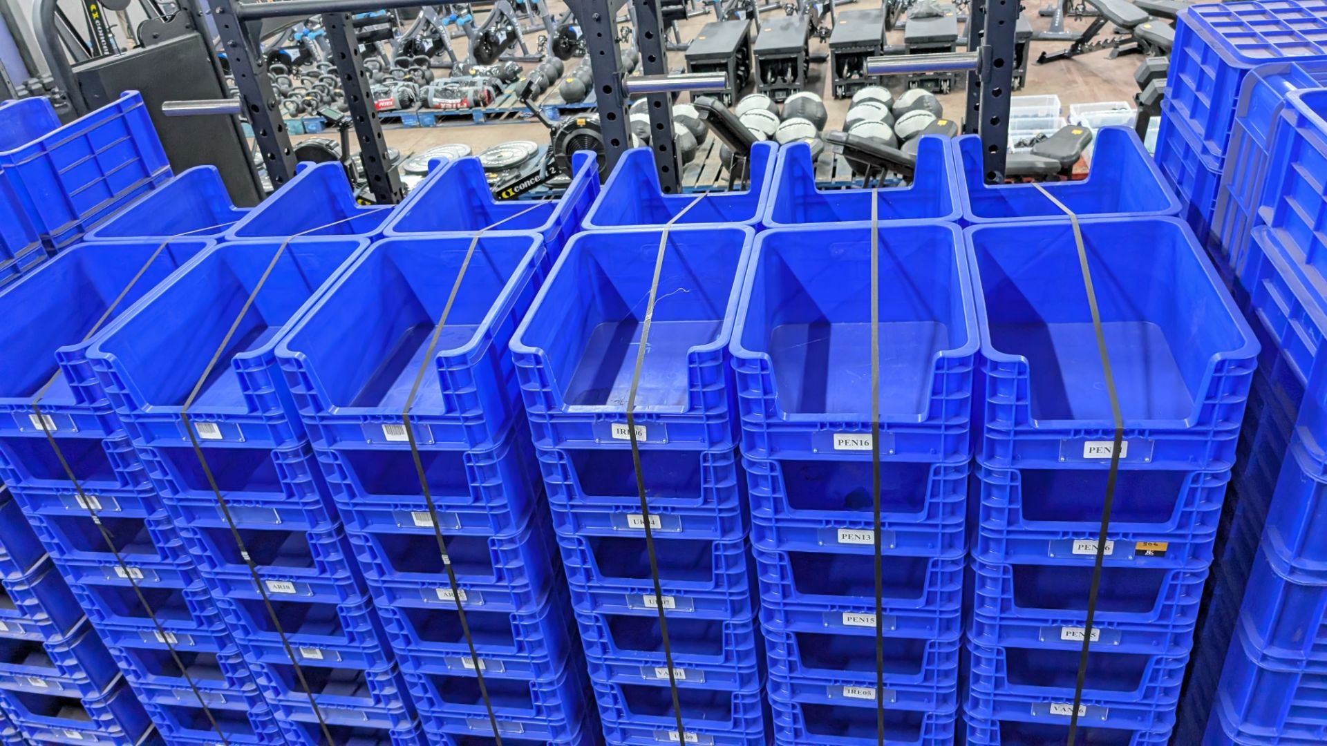 150 off Matching Stacking Plastic Crates with access hole in front to ...