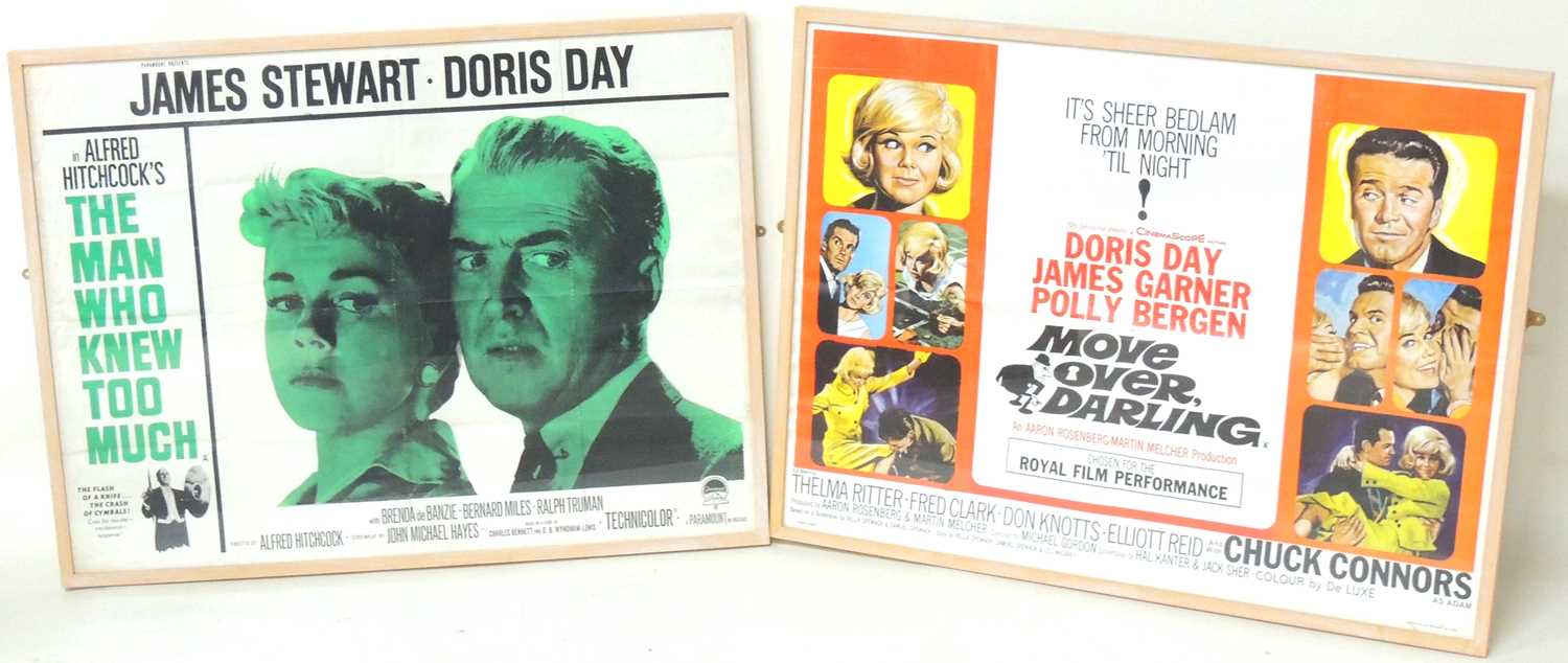 VINTAGE QUAD MOVIE POSTERS FEATURING DORIS DAY, including 'Move Over ...