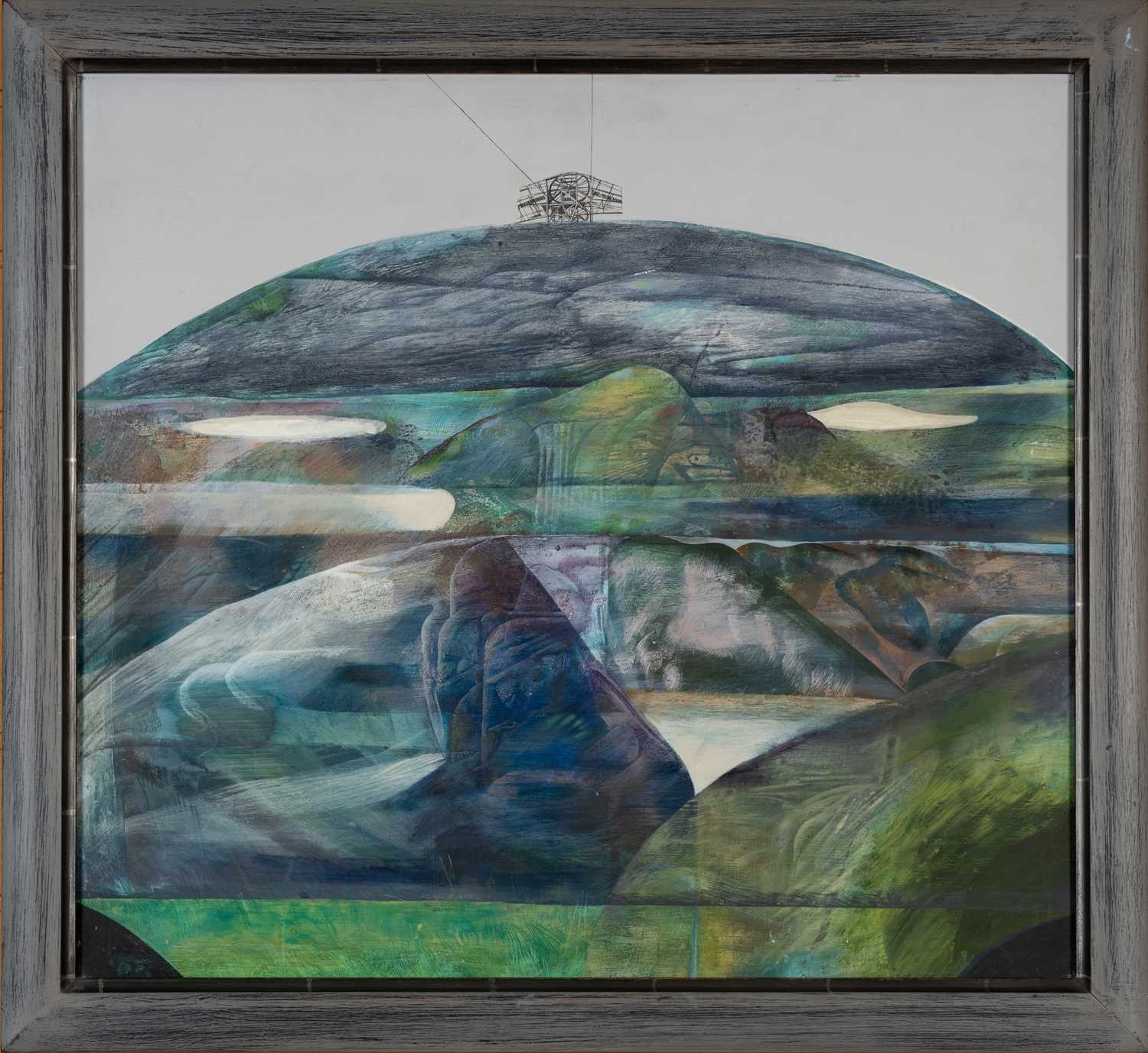 JACK CRABBTREE (b.1938) oil on panel - entitled verso, 'Bedwas Head ...