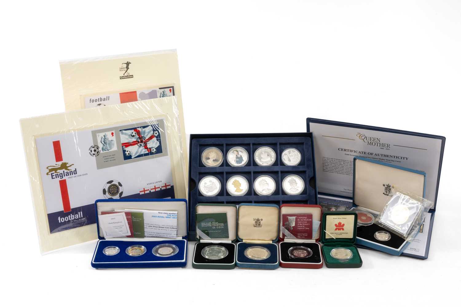 ASSORTED ELIZABETH II SILVER COMMEMORATIVE COINS, including set ...